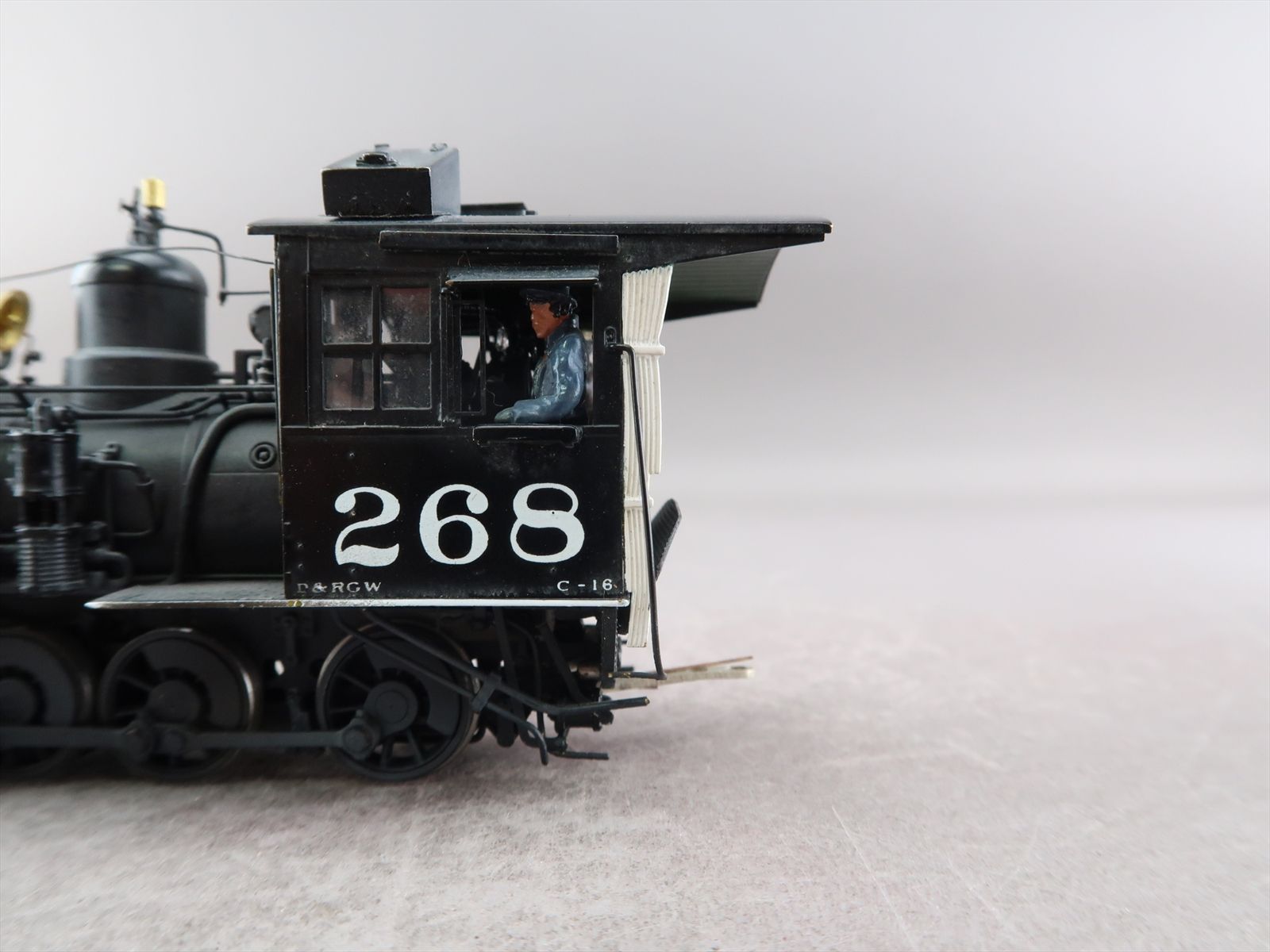 Sn3 Brass Model - P-B-L D&RGW Rio Grande 2-8-0 1940 #268 Black - F/P ...