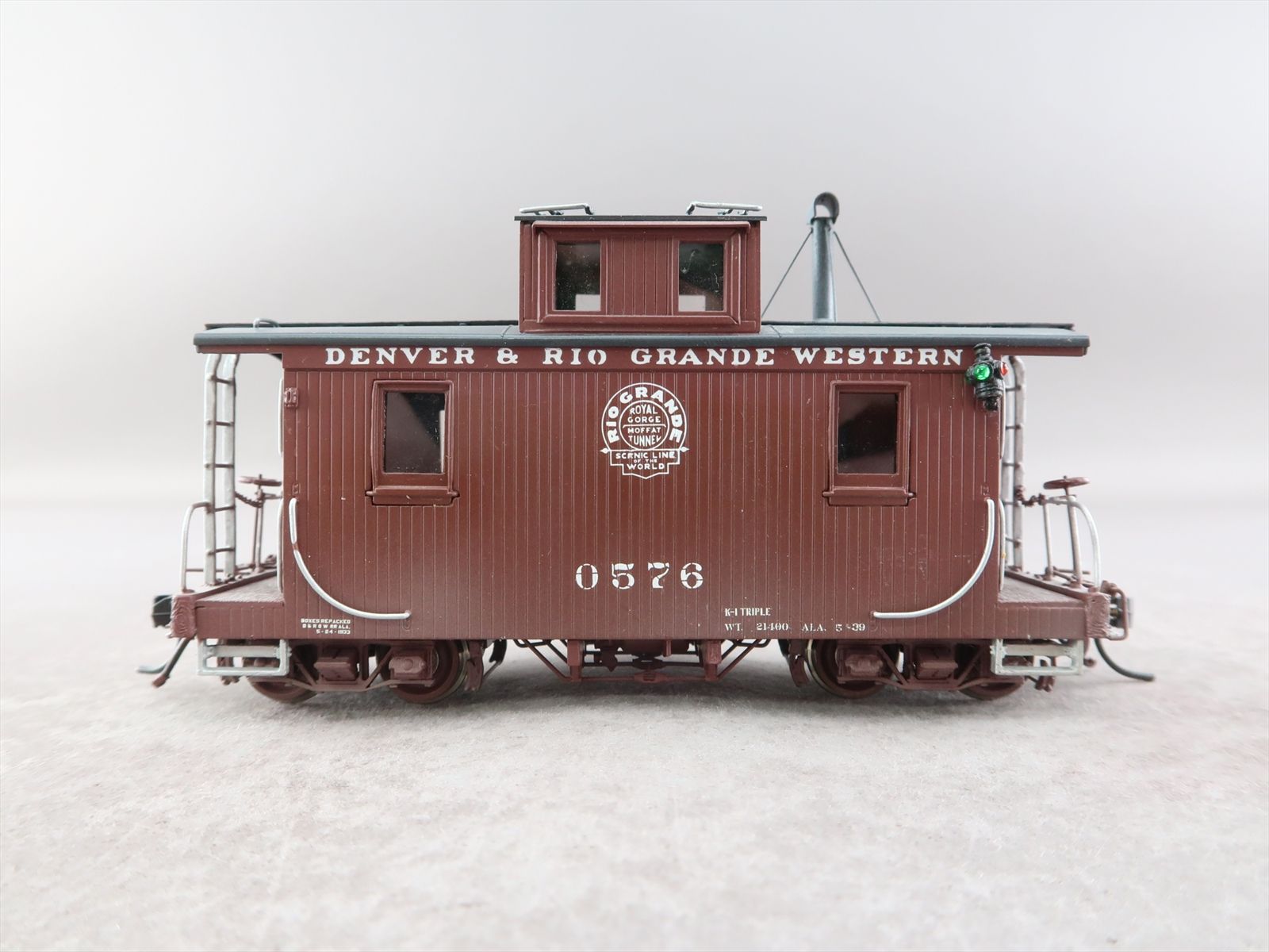 Sn3 Brass Model - OMI 1693.1 D&RGW Rio Grande 17' Wood Caboose #0576 ...