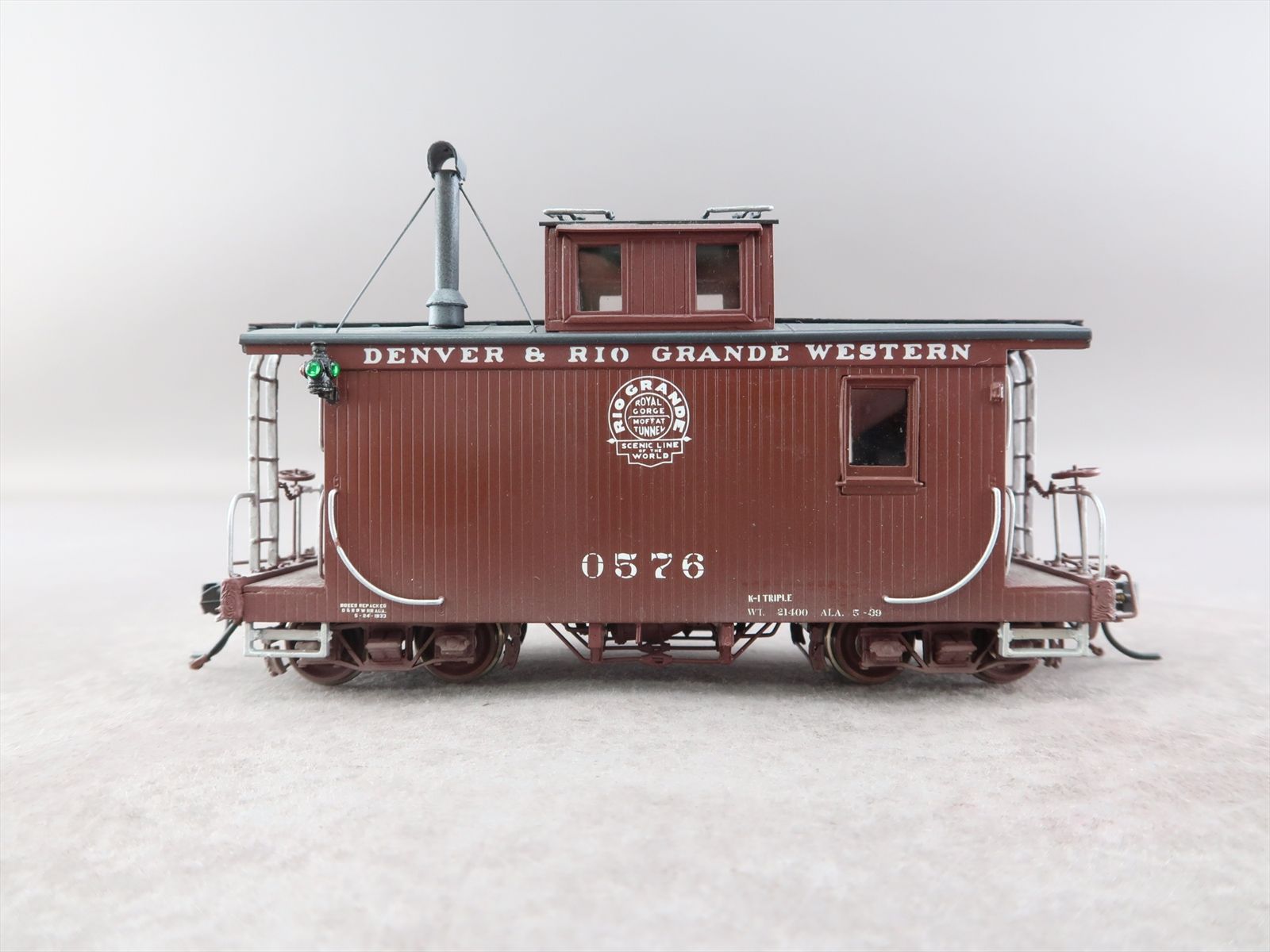 Sn3 Brass Model - OMI 1693.1 D&RGW Rio Grande 17' Wood Caboose #0576 ...