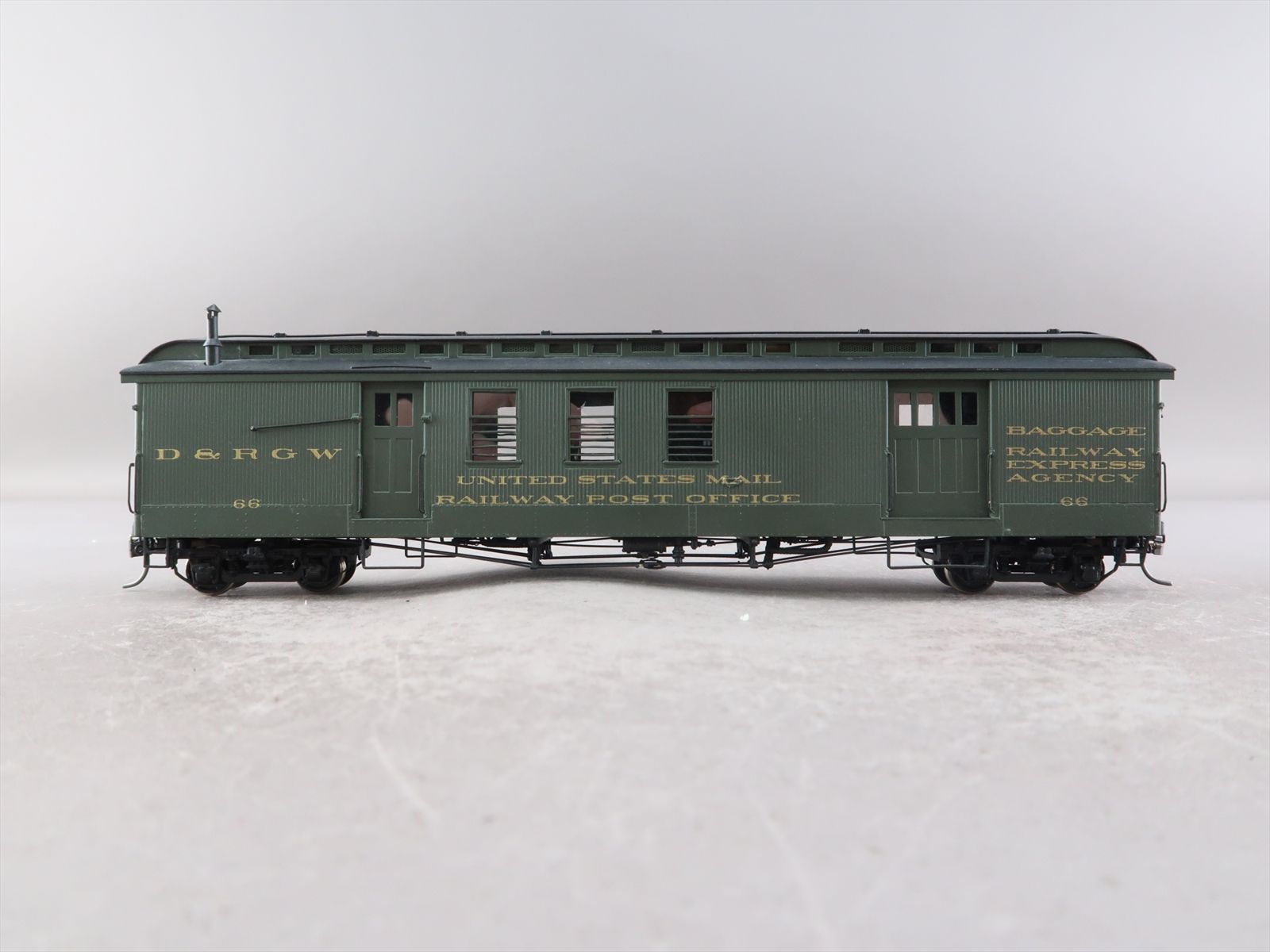 Sn3 Brass Model - PSC 15936 D&RGW Rio Grande 48' Postal Baggage Car #66 ...