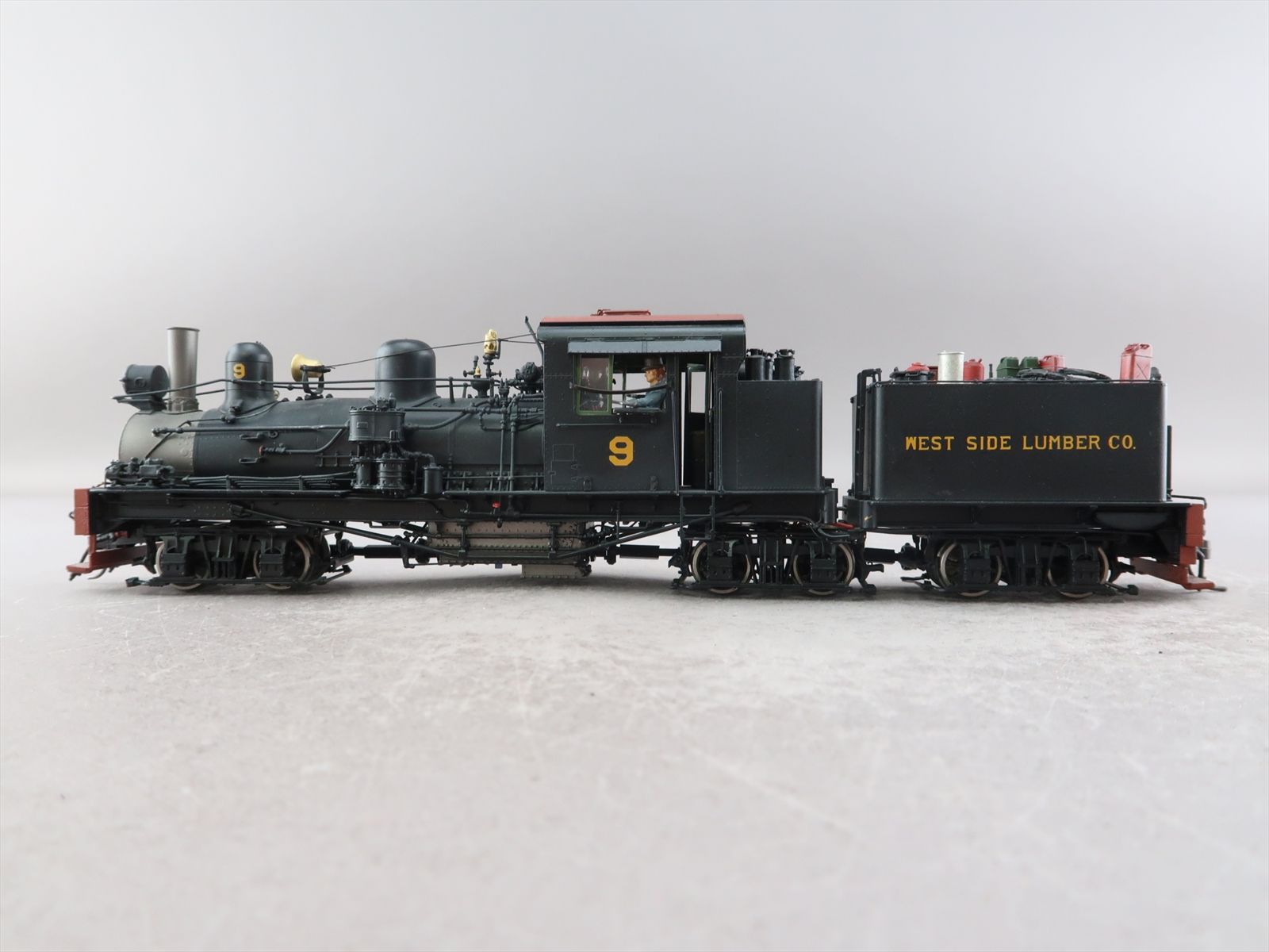 Sn3 Brass Model - PBL Milestone WSLCo Westside Lumber 3-Truck Shay #9 Foreground - F/P ...