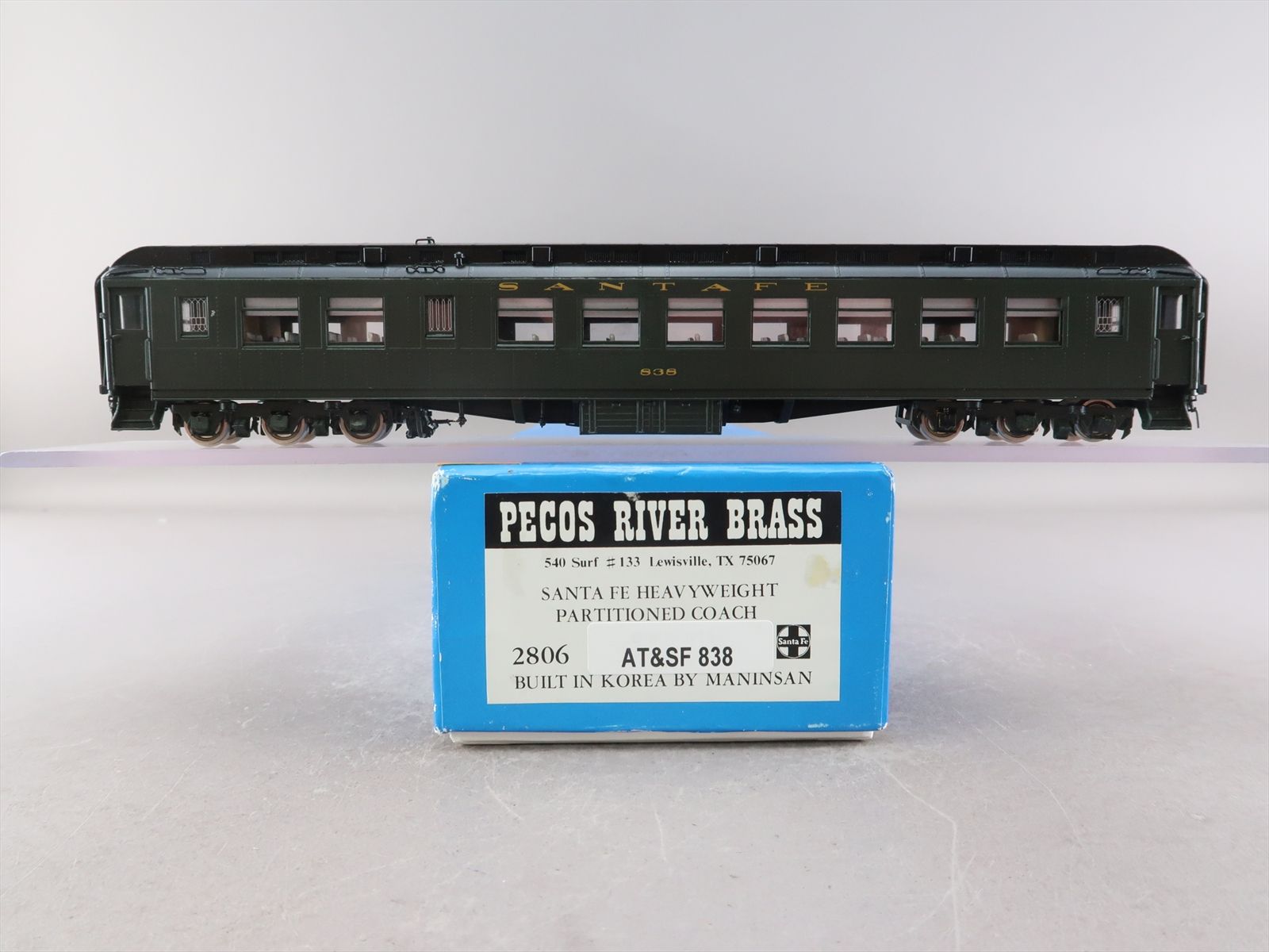 HO Brass Model - PRB Pecos River 2806 AT&SF Santa Fe HW Paritioned ...