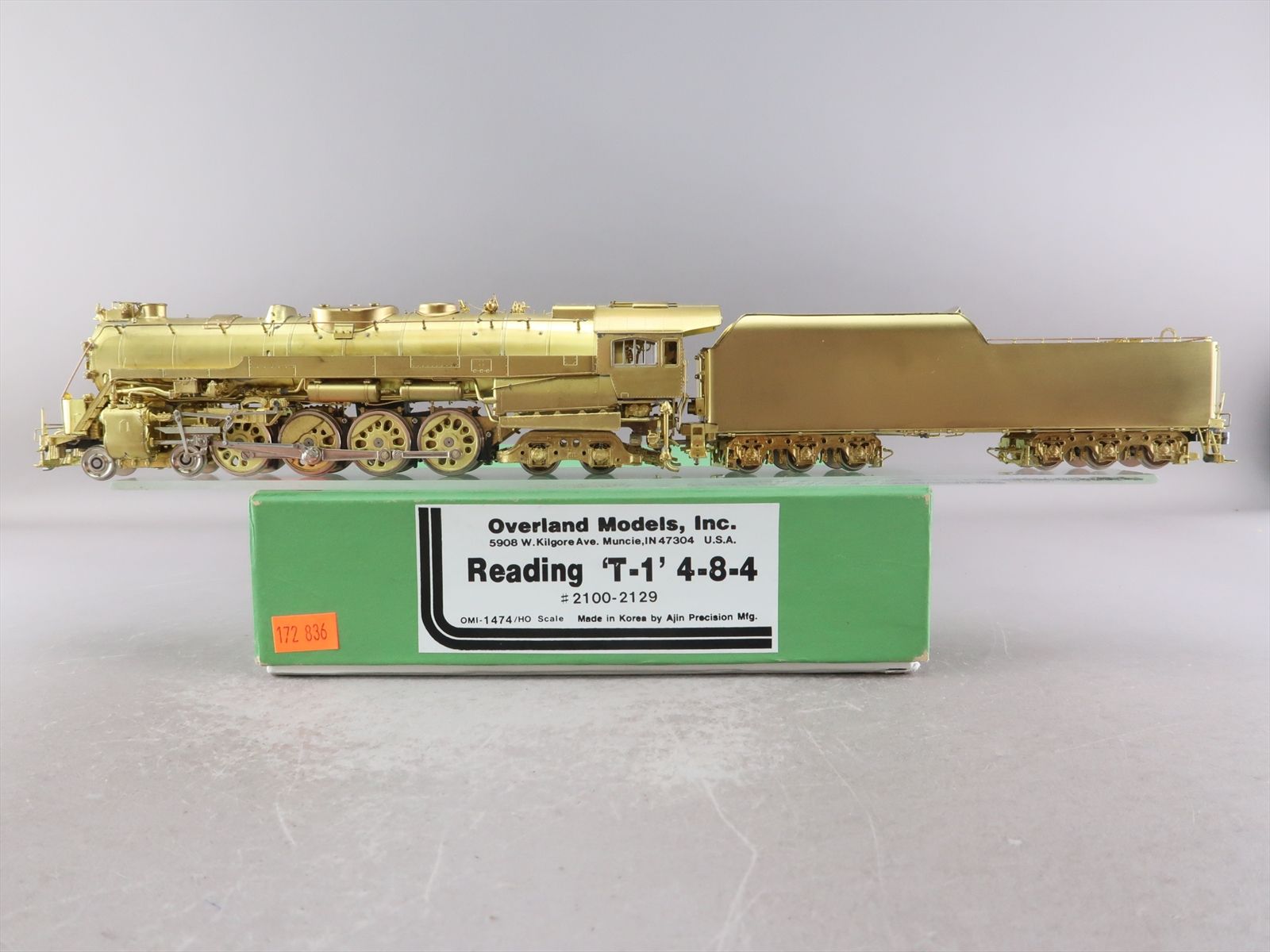 HO Brass Model – OMI 1474 RDG Reading T-1 4-8-4 Steam – Unpainted ...