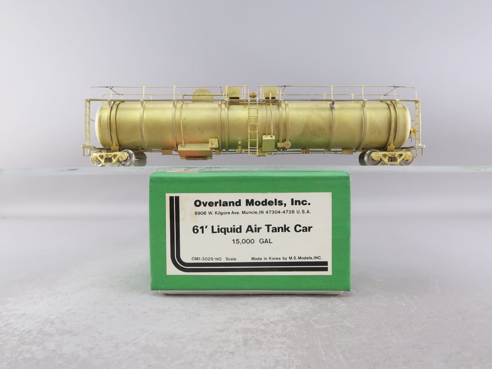 HO Brass Model - OMI 3029 61' Liquid Air Tank Car 15000 Gallon ...