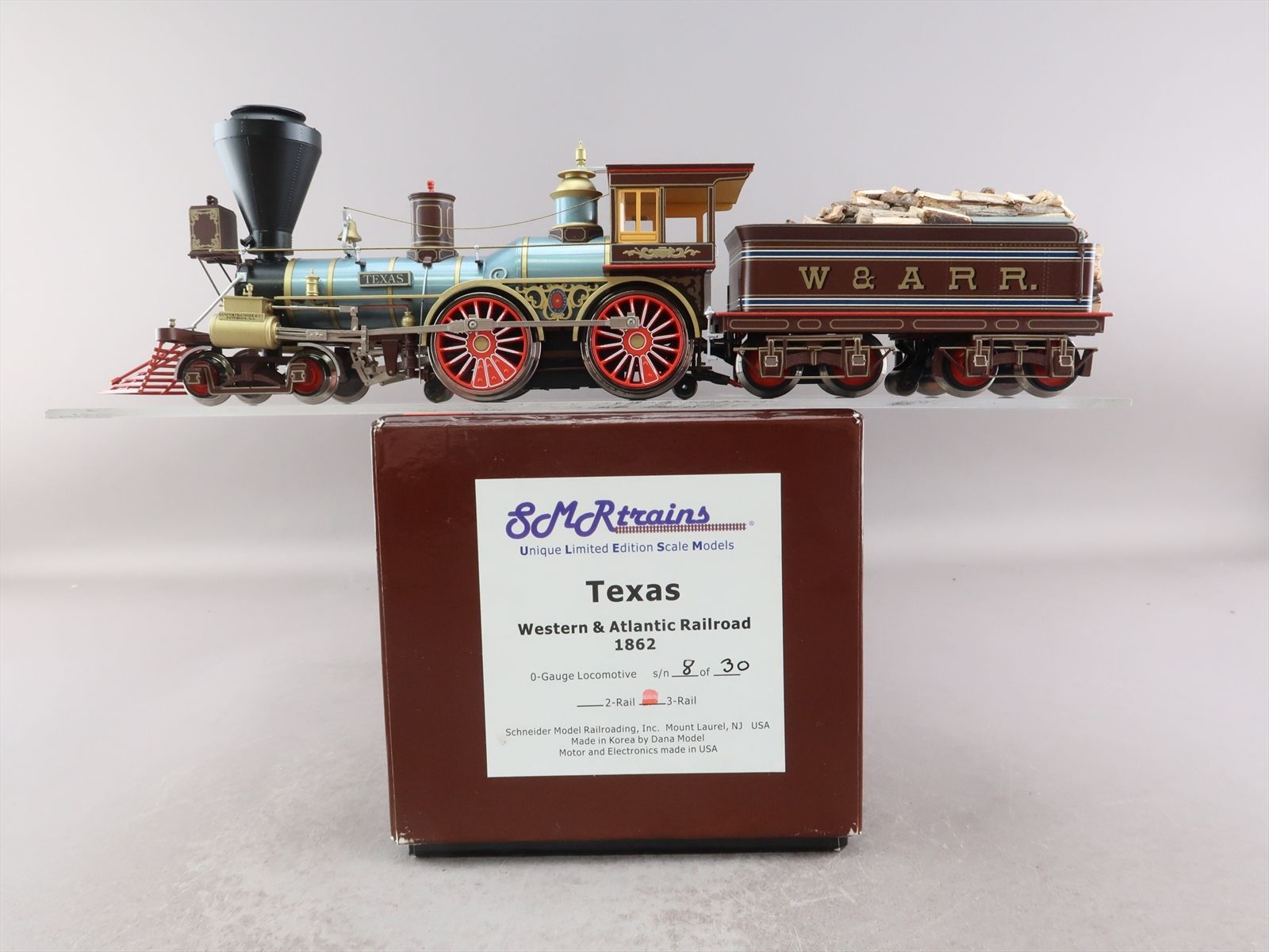 O Brass Model 3-Rail - SMR W&A Western & Atlantic 4-4-0 Texas 1862 Era ...