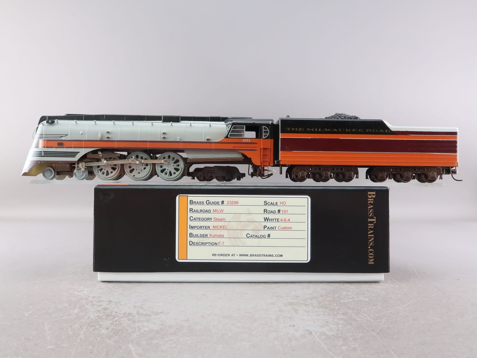HO Brass Model - NPP Milwaukee F-7 4-6-4 Hiawatha Streamlined Hudson ...