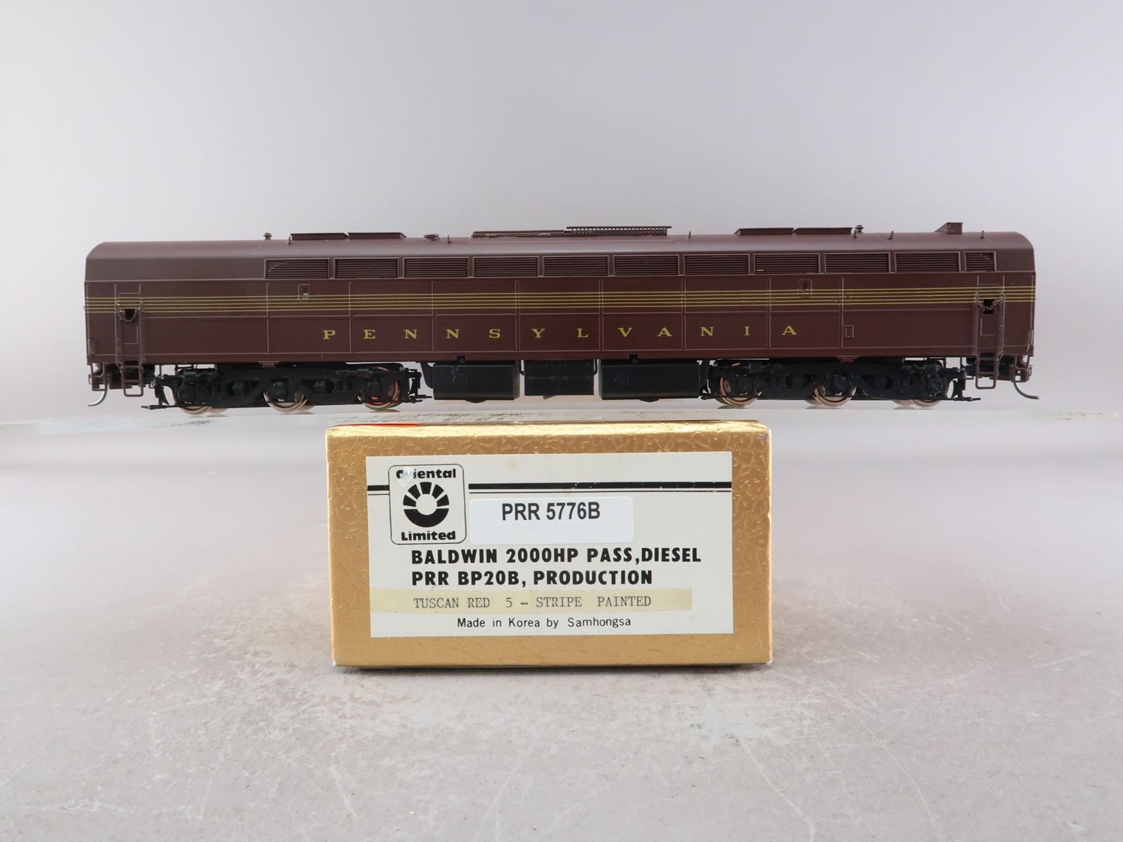 HO Brass Model - Oriental PRR Pennsylvania BP20 BP20B Tuscan Red 5 ...