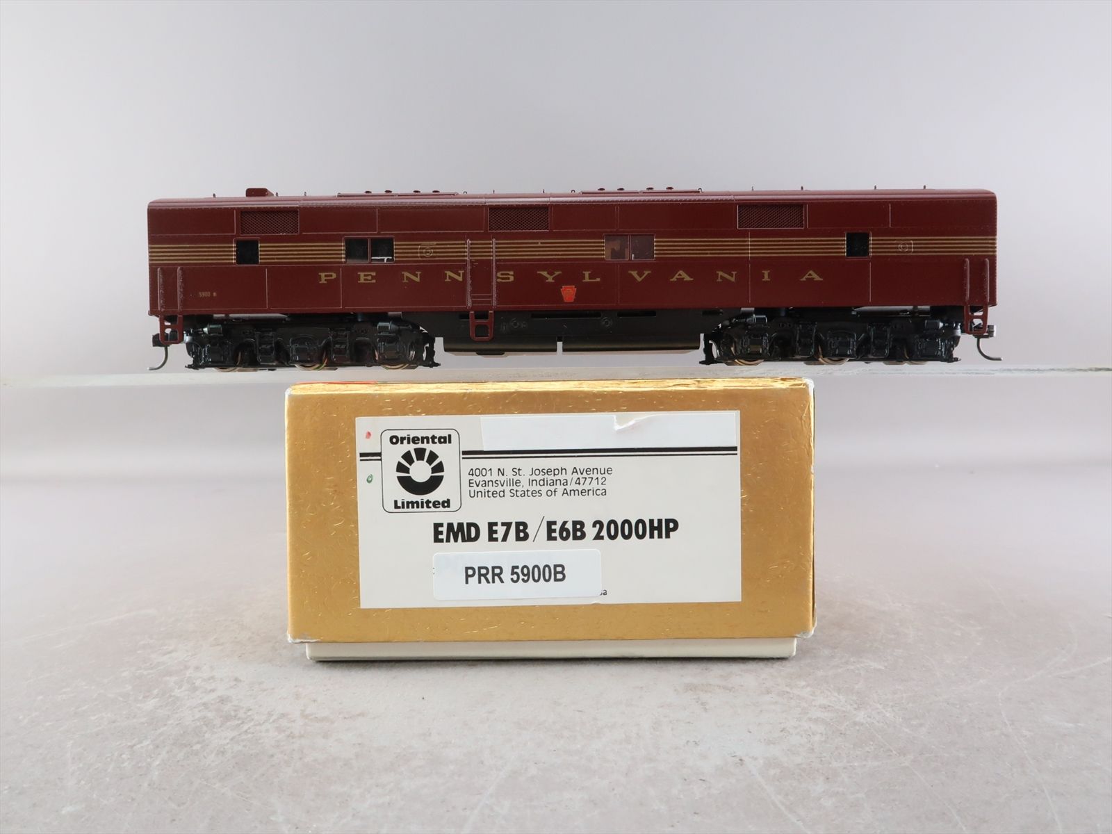 HO Brass Model - Oriental PRR Pennsylvania EMD E6 / E7 E6B E7B SINGLE ...