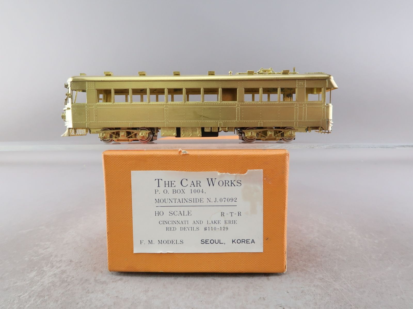 HO Brass Model - TCW Car Works C&LE Cincinnati & Lake Erie Red Devil ...