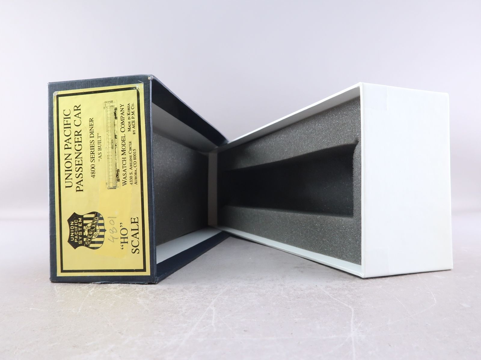 HO Brass Model - Wasatch UP Union Pacific Diner As Built #4801 - Pro Paint - 1993 Run - ACE PM Co.