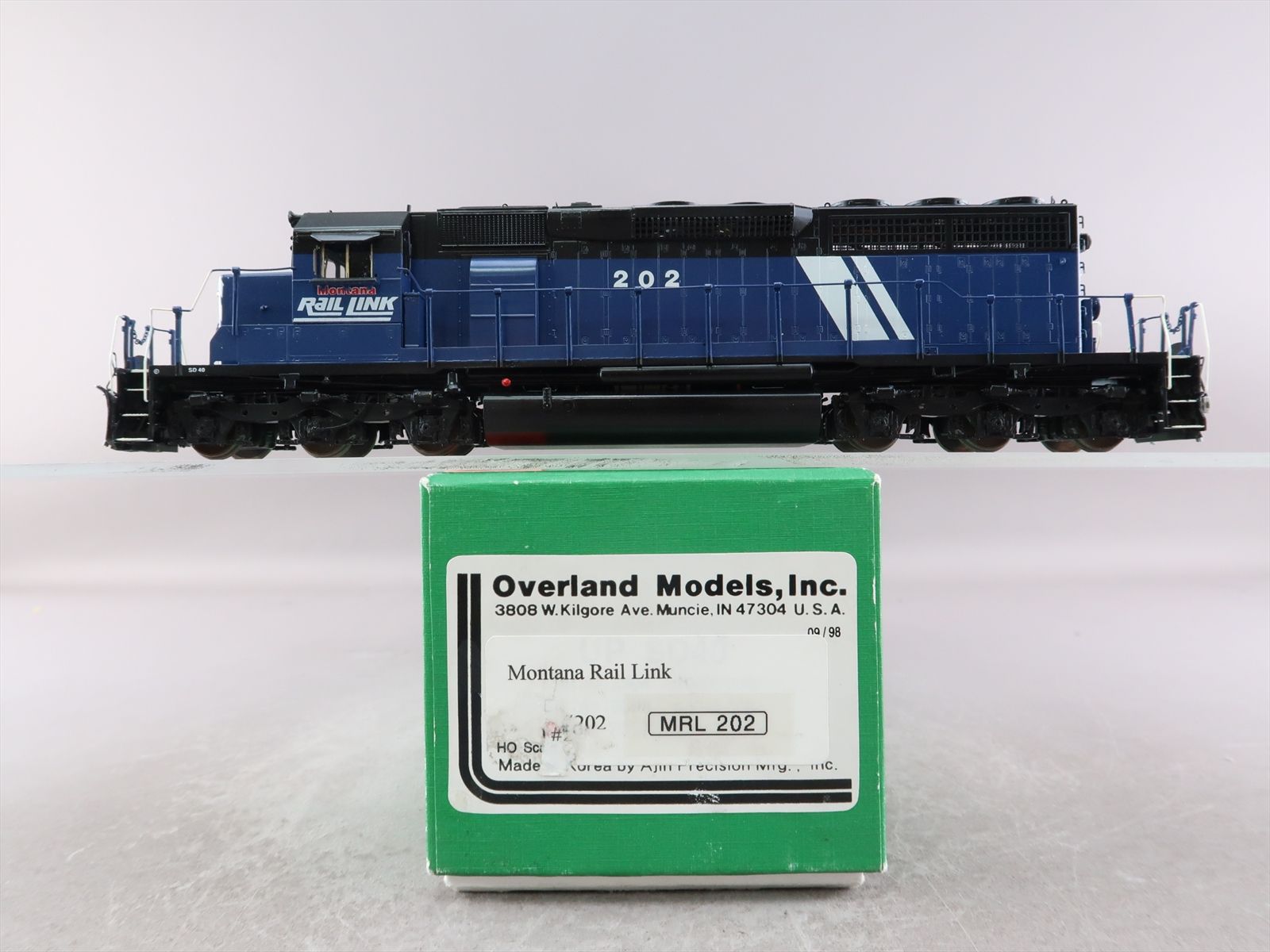 HO Brass Model - OMI 5373 BN as MRL Montana Rail Link SD-40 #202 - Pro ...