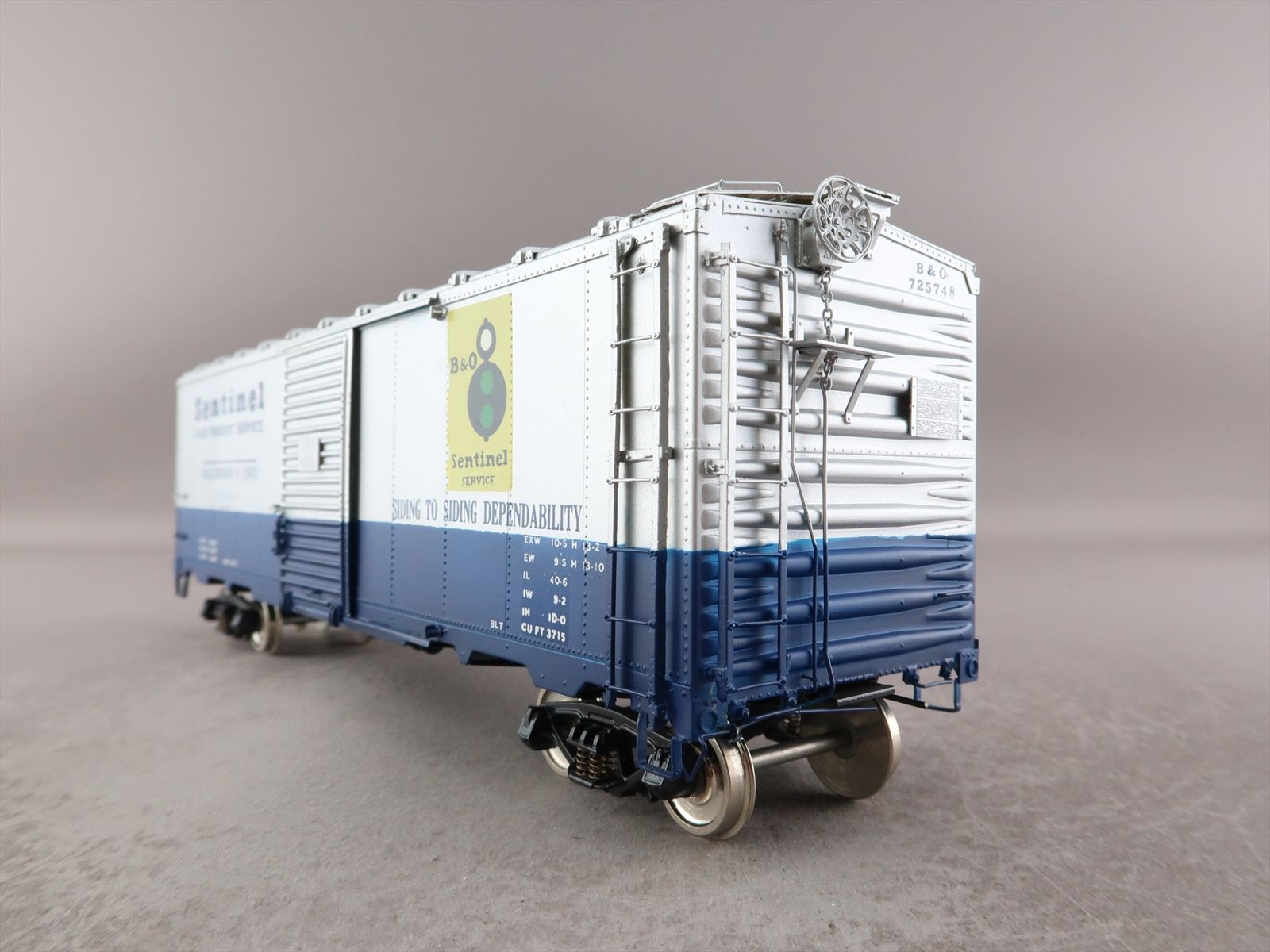 O Brass Model - PSC 16307 B&O Baltimore & Ohio AAR 40' Boxcar Sentinel ...