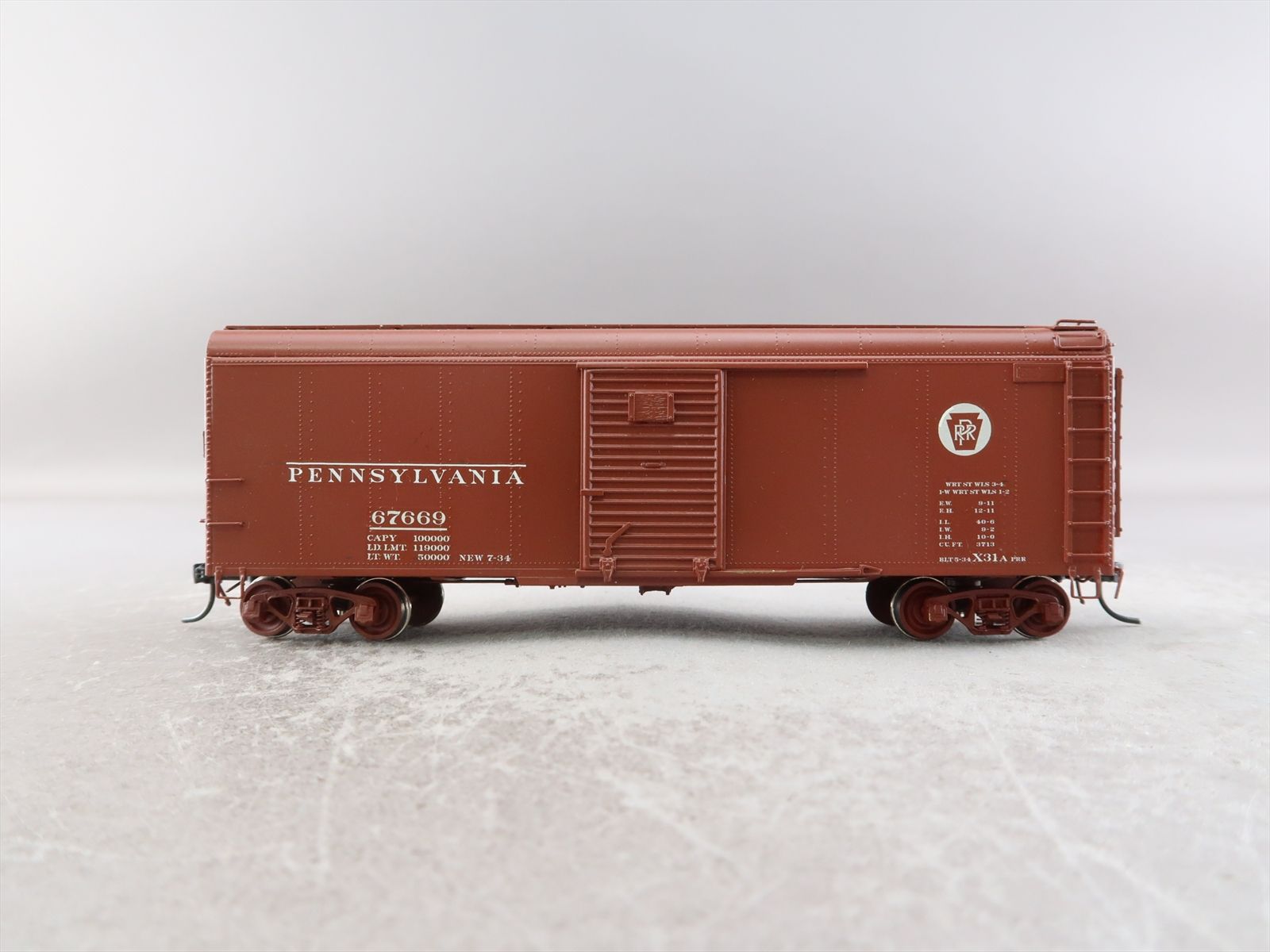 HO Brass Model - W&R PRR Pennsylvania 40' Round Roof Auto Automobile ...