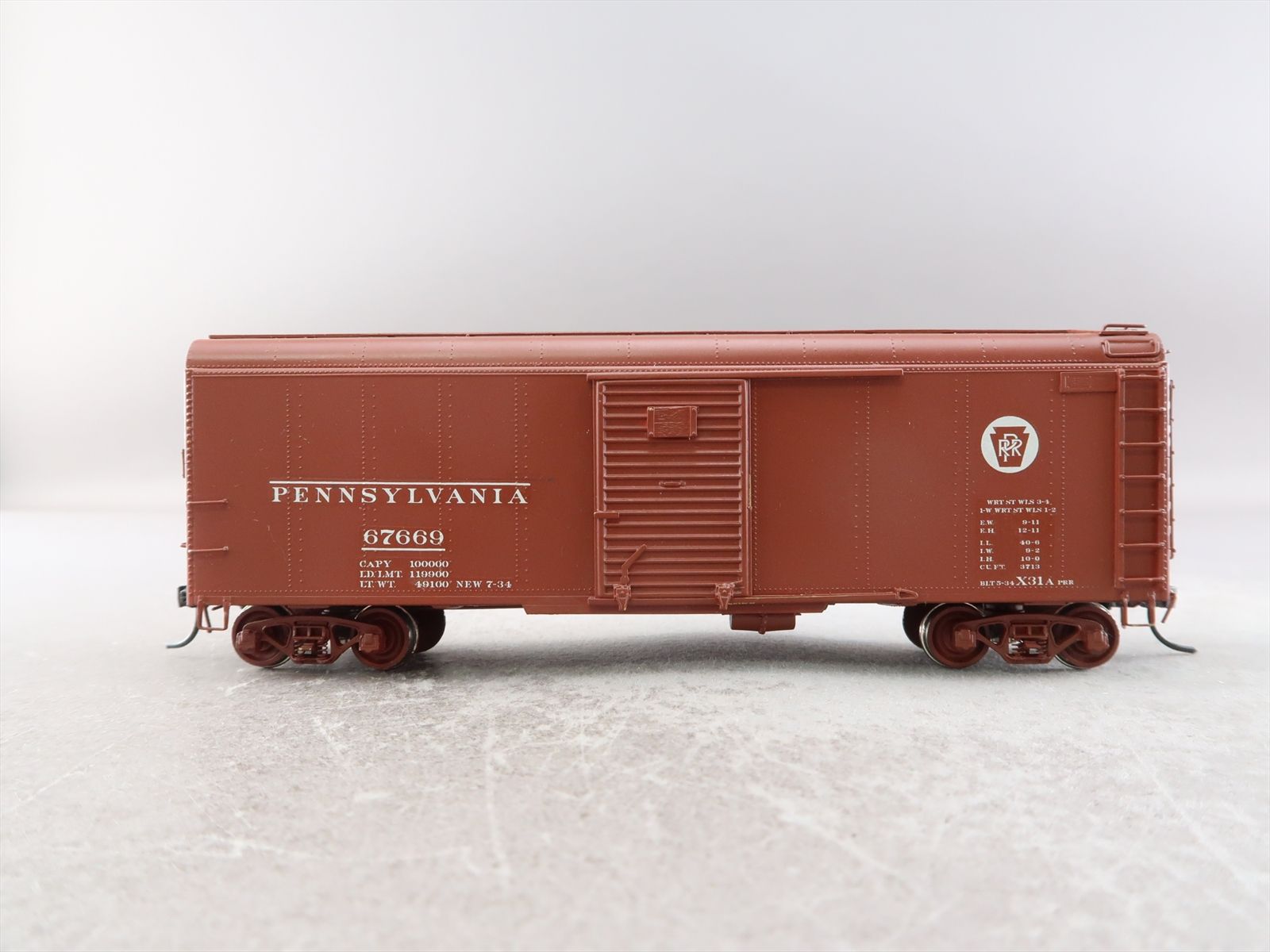 HO Brass Model - W&R PRR Pennsylvania 40' Round Roof Auto Automobile ...