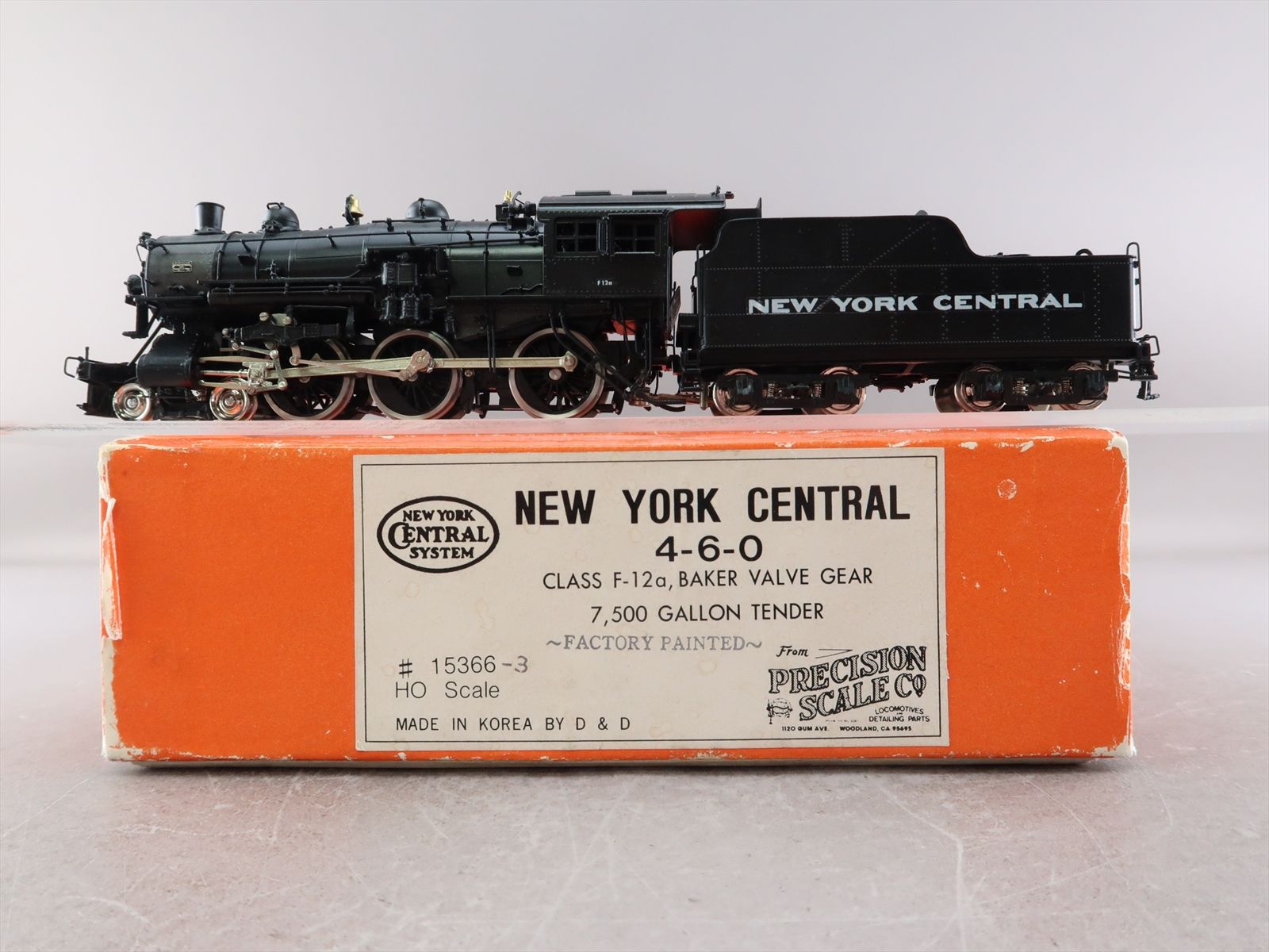 HO Brass Model - PSC 15366-3 NYC New York Central F-12a 4-6-0 Baker ...