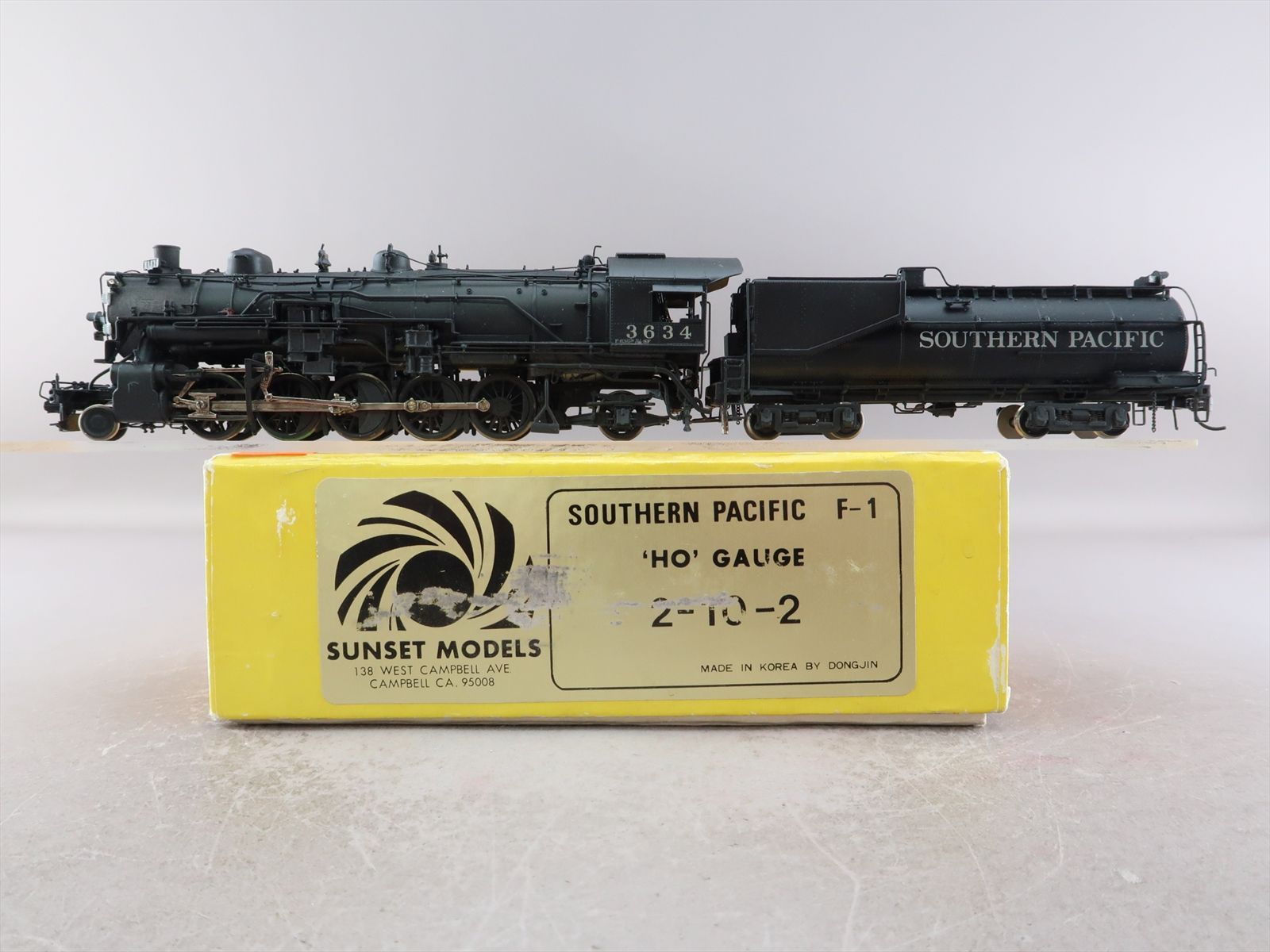 HO Brass Model - SS Sunset SP Southern Pacific F-1 2-10-2 #3634 ...