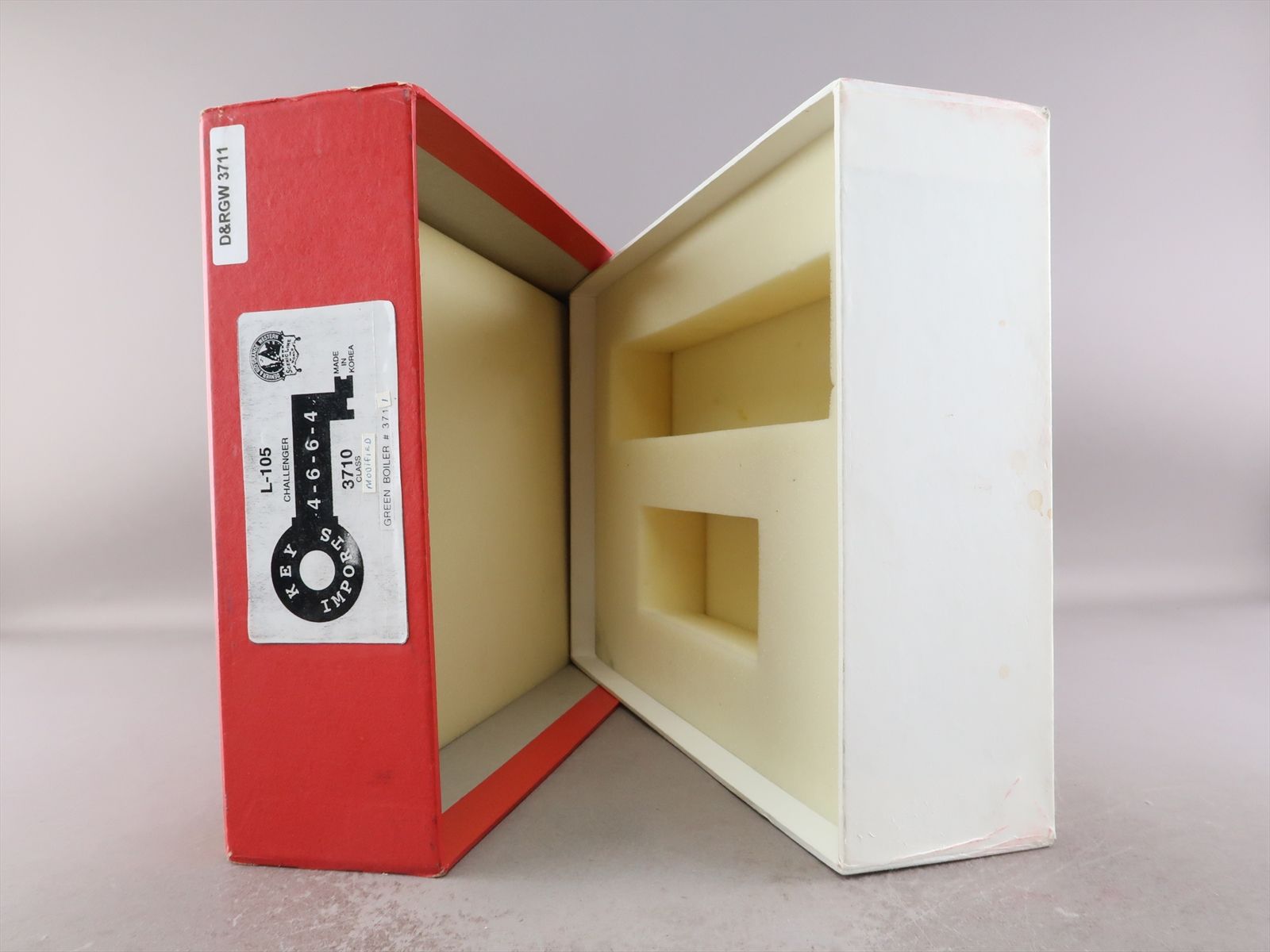 HO Brass Model - Key D&RGW Rio Grande L-105 Green Boiler Modified #3711 ...