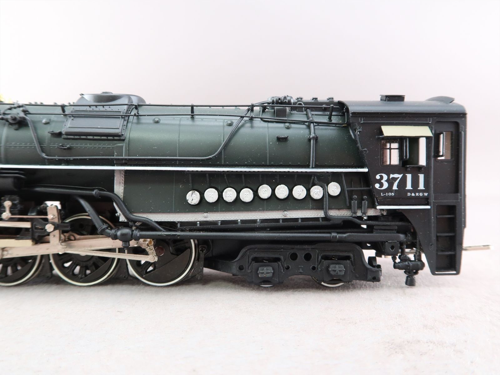 HO Brass Model - Key D&RGW Rio Grande L-105 Green Boiler Modified #3711 ...