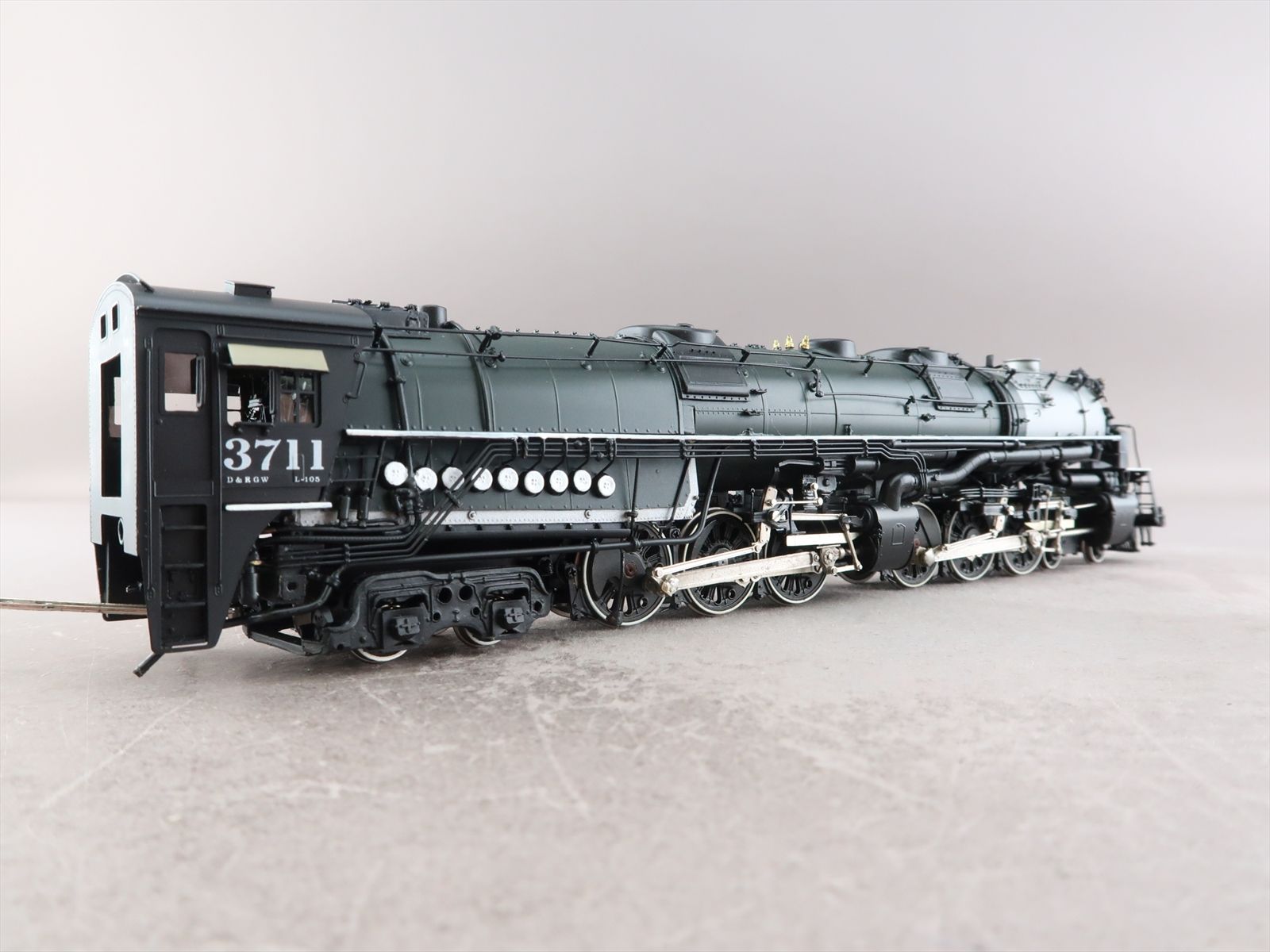 HO Brass Model - Key D&RGW Rio Grande L-105 Green Boiler Modified #3711 ...