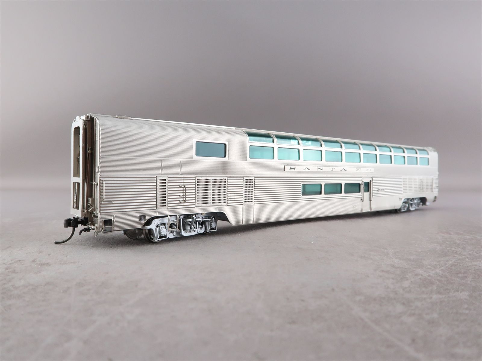 HO Brass Model - OMI 087040013.1 AT&SF Santa Fe High Level Lounge Car ...