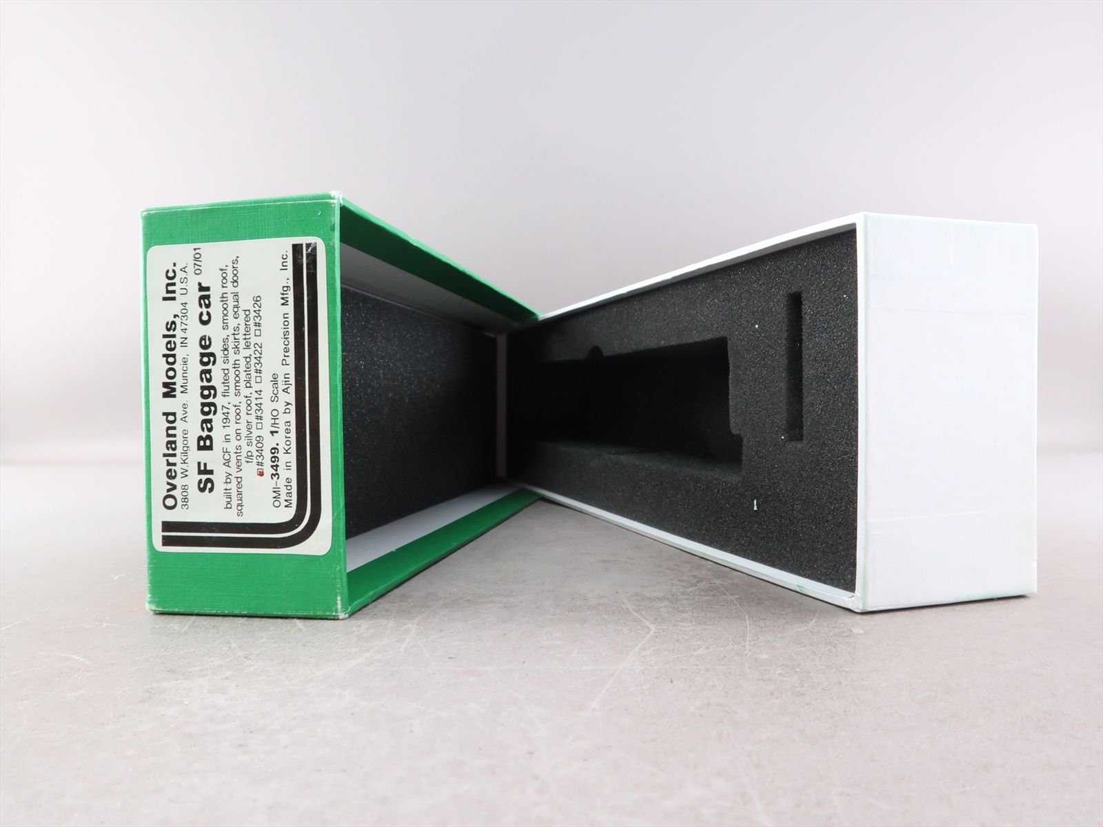 HO Brass Model - OMI 3499.1 AT&SF SF Santa Fe Baggage Car #3409 - F/P - 2001 Run - Ajin