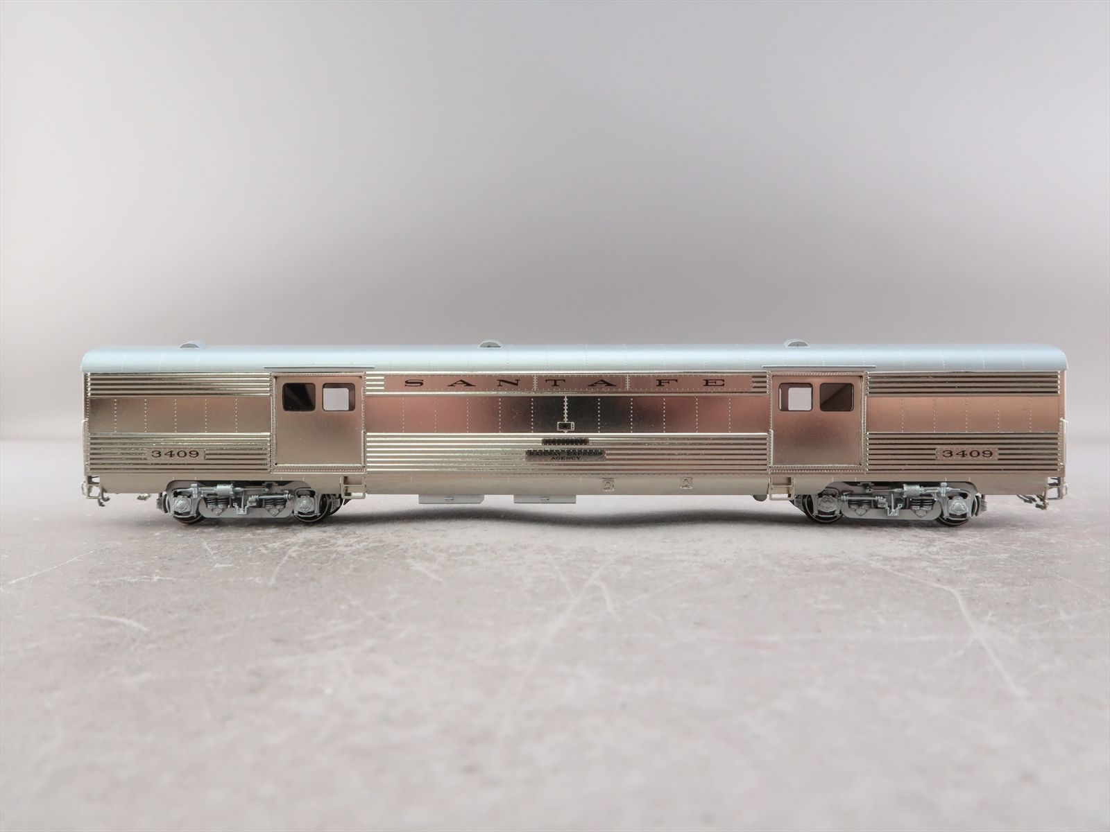 HO Brass Model - OMI 3499.1 AT&SF SF Santa Fe Baggage Car #3409 - F/P - 2001 Run - Ajin