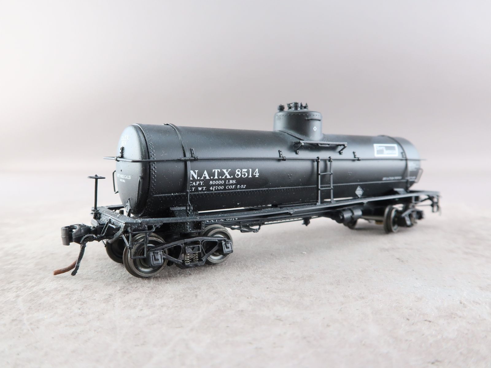 HO Brass Model - WAD Drake WAD-1006 NATX 8,000 Gallon Tank Car #8514 - F/P - Woo Sung