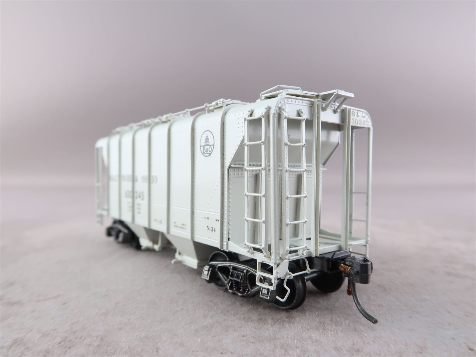 HO Brass Model - OMI 1390 B&O Baltimore & Ohio N-34 Covered Hopper ...
