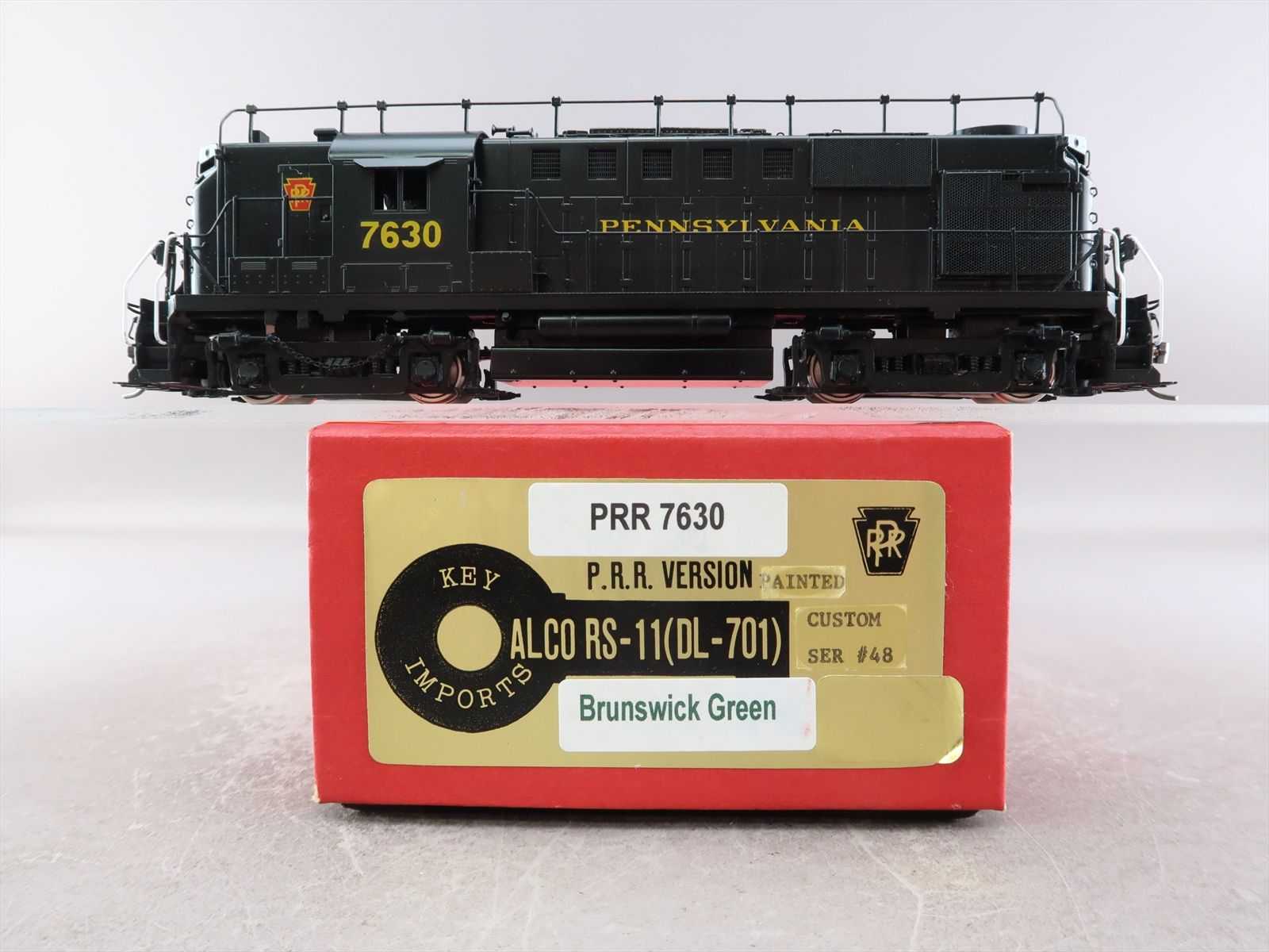 HO Brass Model - Key CS#48 PRR Pennsylvania ALCO RS-11 DL-701 Diesel ...