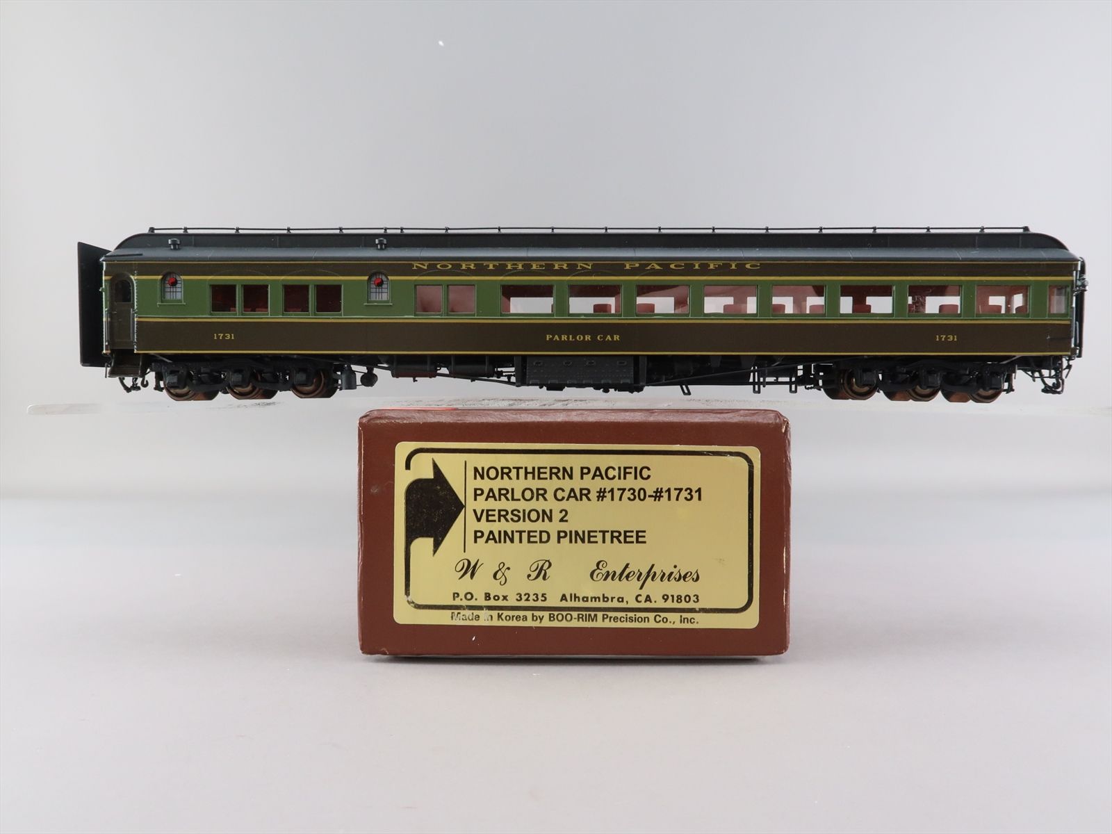 HO Brass Model - W&R NP Northern Pacific Parlor Car Version 2 Pine Tree ...