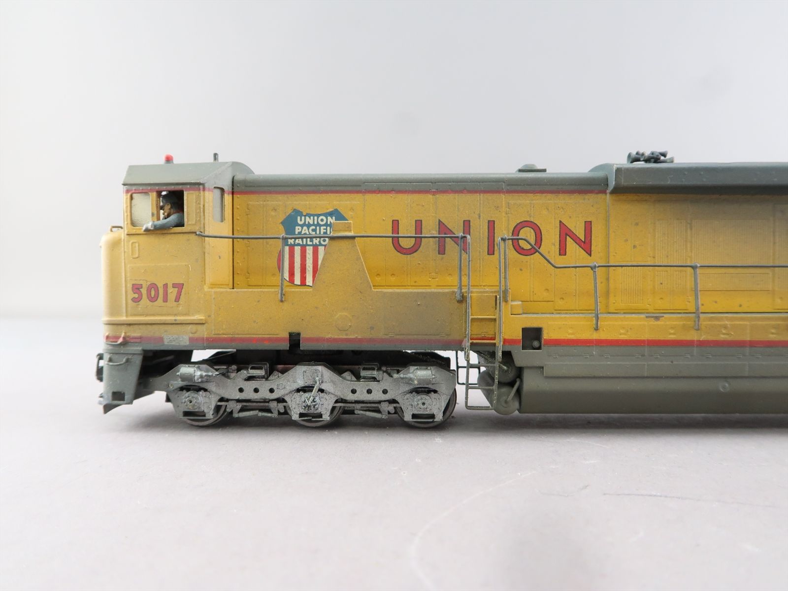 HO Brass Model - ALCO D-134 UP Union Pacific GE U50C #5017 - Custom + Weathered - 1974 Run - Kumata