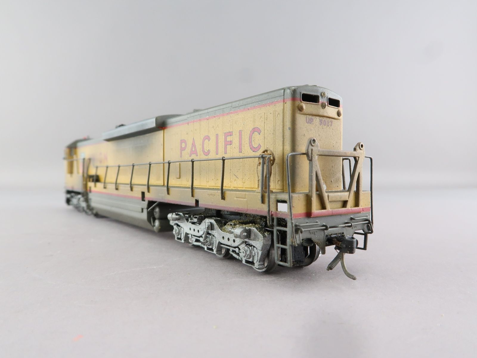 HO Brass Model - ALCO D-134 UP Union Pacific GE U50C #5017 - Custom + Weathered - 1974 Run - Kumata