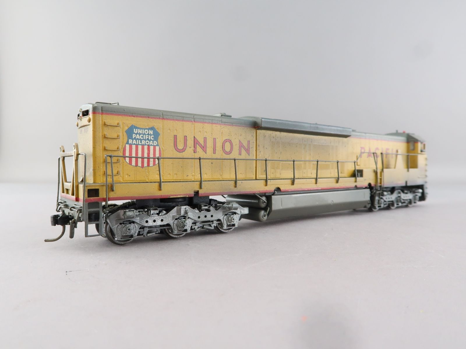 HO Brass Model - ALCO D-134 UP Union Pacific GE U50C #5017 - Custom + Weathered - 1974 Run - Kumata