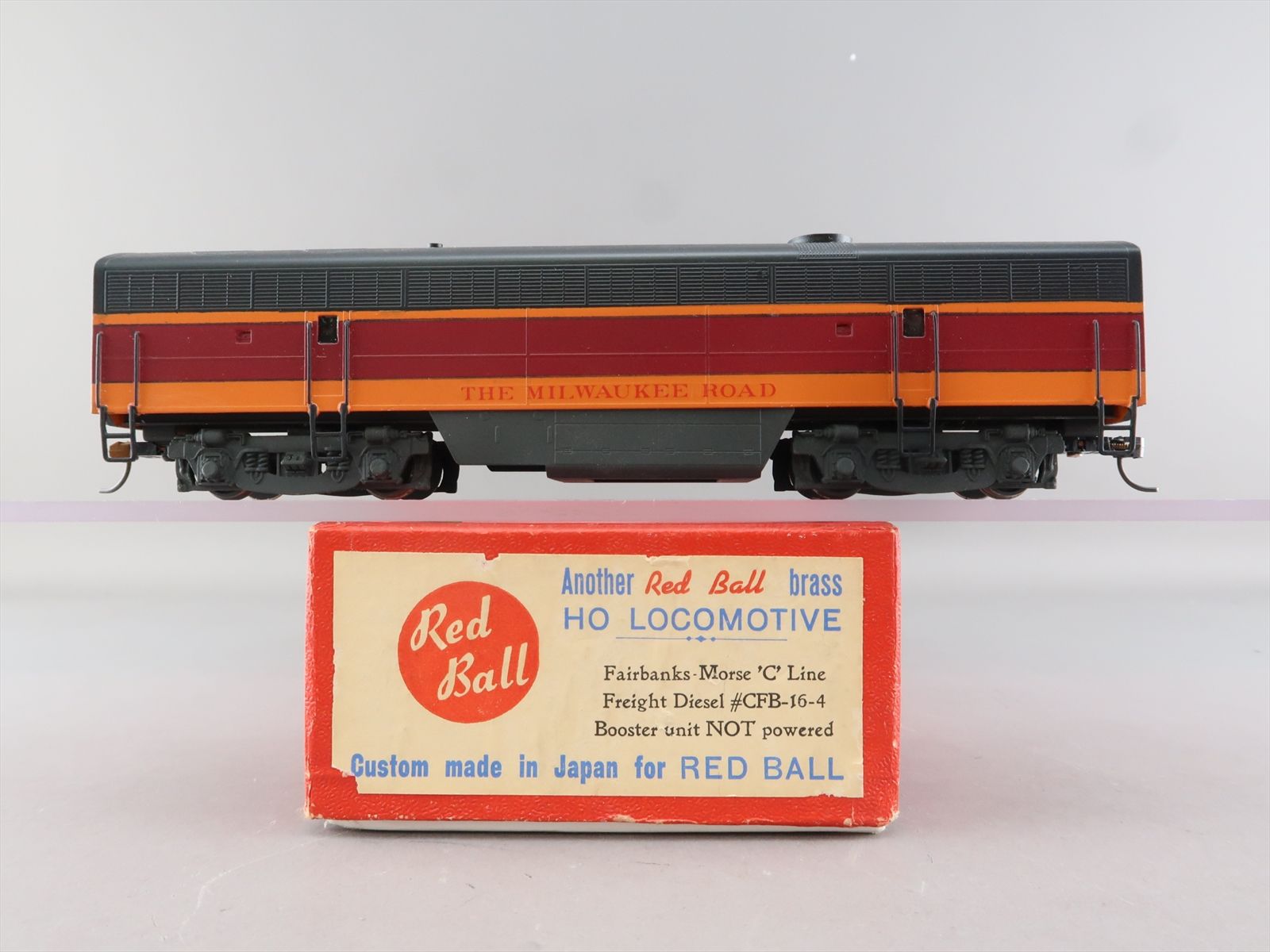 HO Brass Model - Red Ball MILW Milwaukee Road F-M Fairbanks Morse C ...