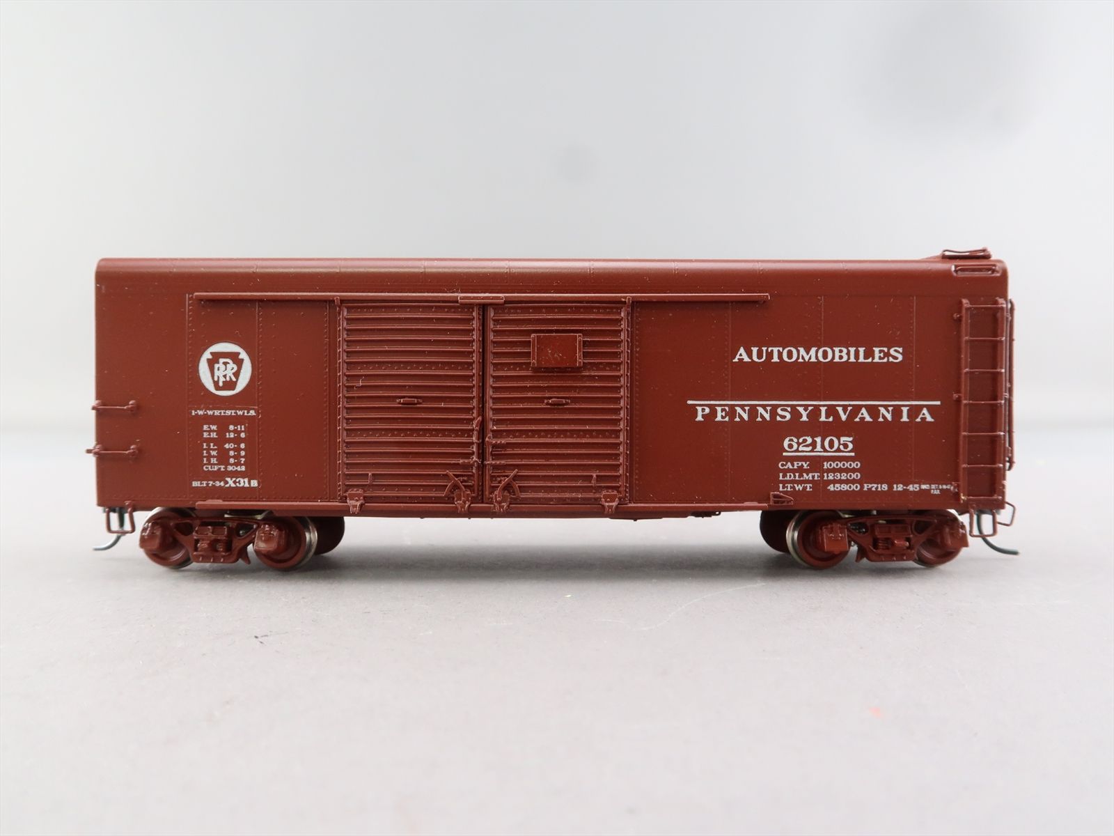 HO Brass Model - W&R PRR Pennsylvania 40' Round Roof Auto Automobile ...