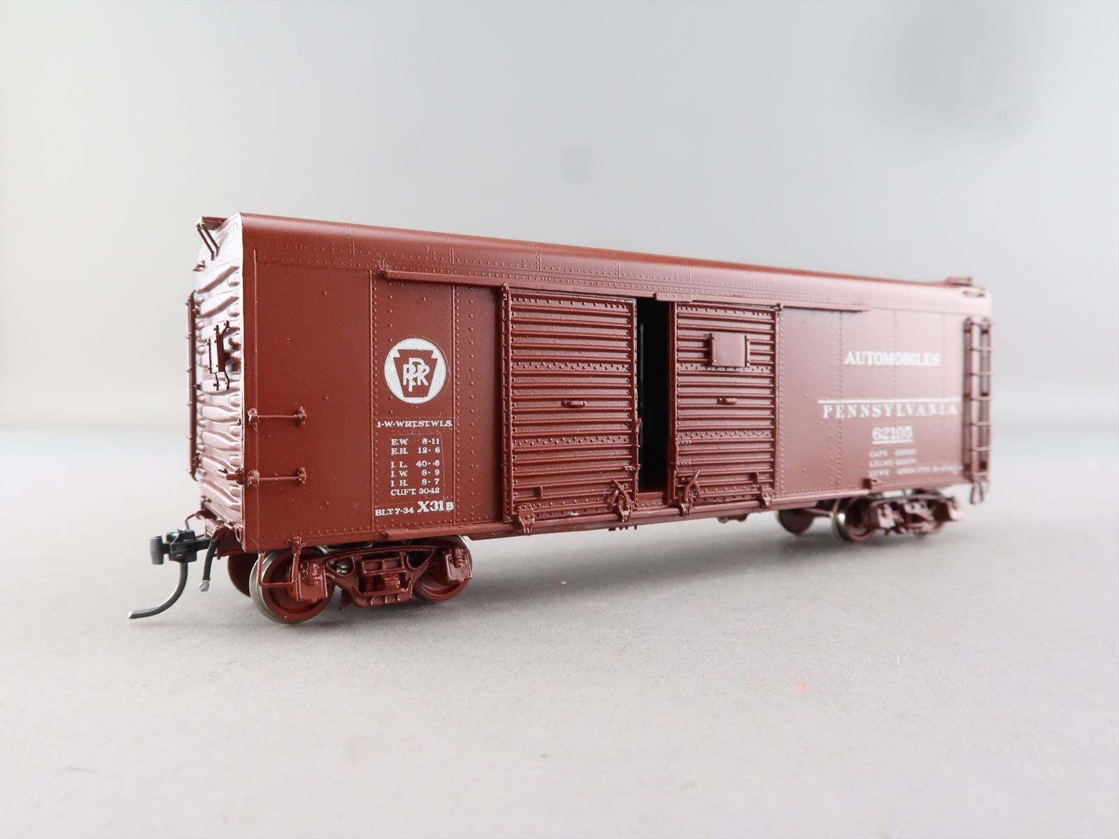 HO Brass Model - W&R PRR Pennsylvania 40' Round Roof Auto Automobile ...