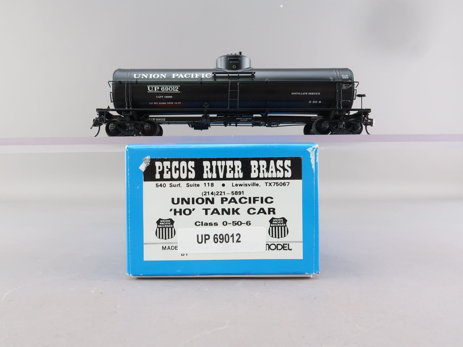 HO Brass Model - PRB Pecos River 2421 UP Union Pacific O-50-6 Tank Car ...