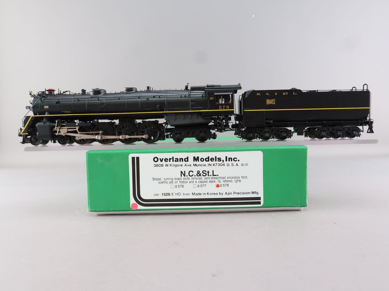 HO Brass Model - OMI 1529.1 NC&STL Nashville Chattanooga St Louis 4-8-4 ...