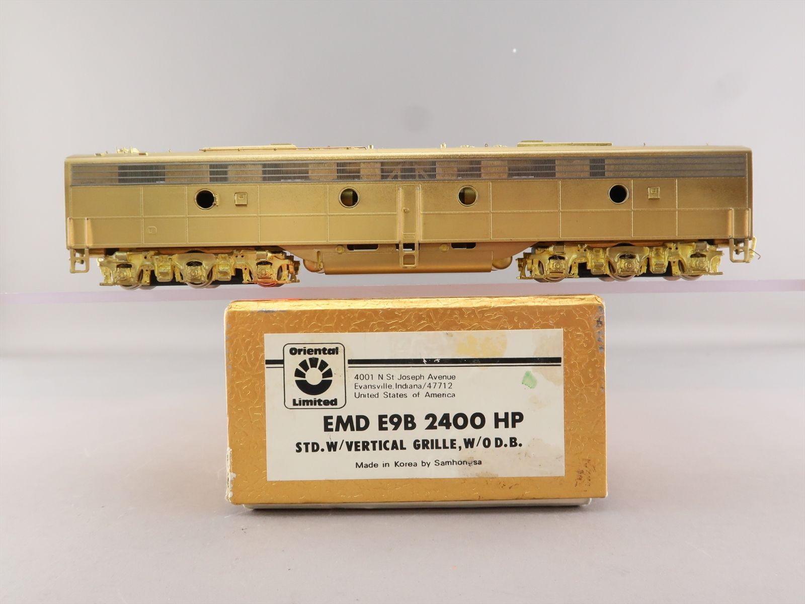 HO Brass Model - Oriental E9 E9B 2400HP - Unpainted - 1986 Run - Samhongsa