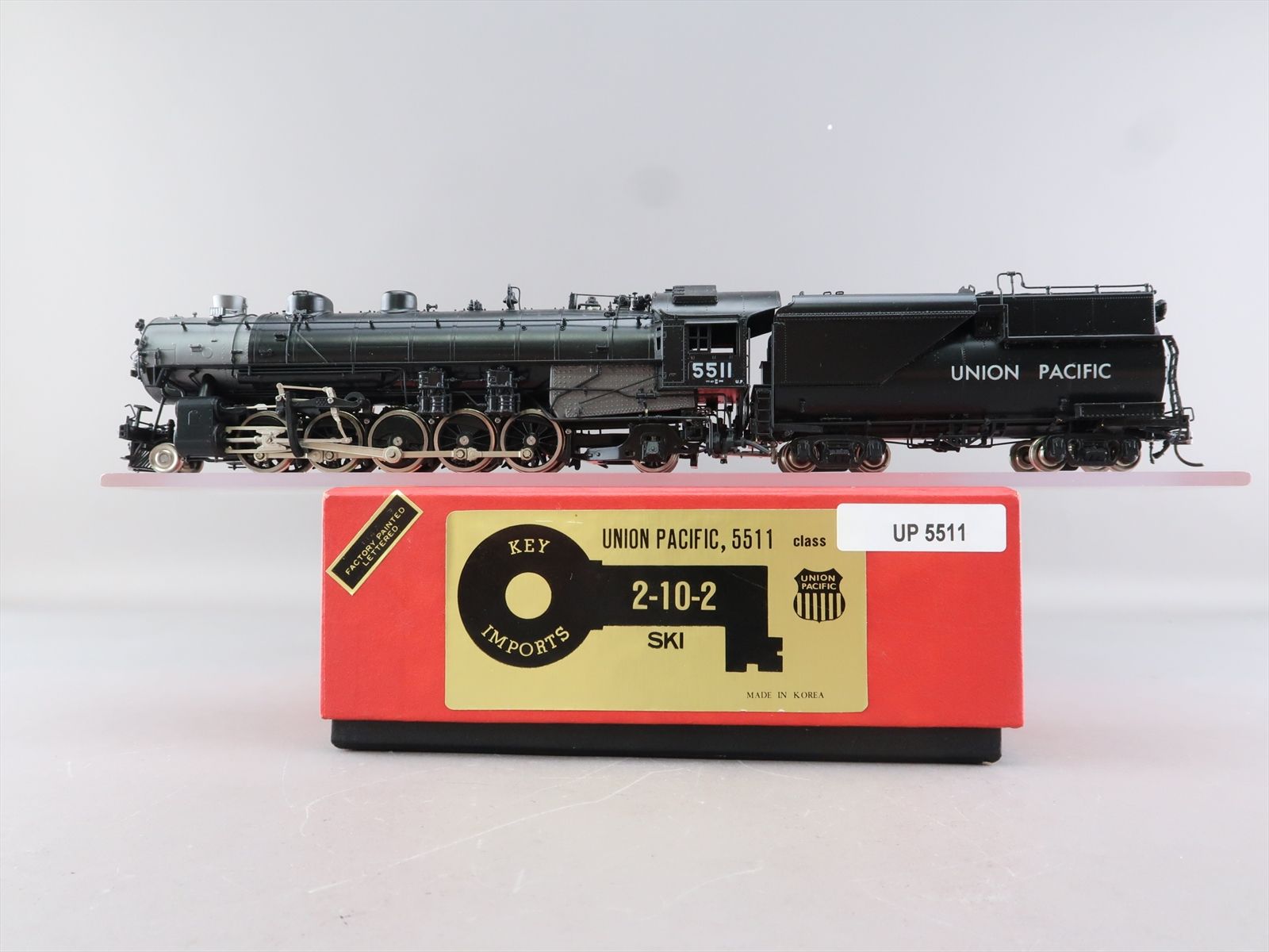 HO Brass Model - Key SKI UP Union Pacific 2-10-2 #5511 Oil Tender - F/P ...