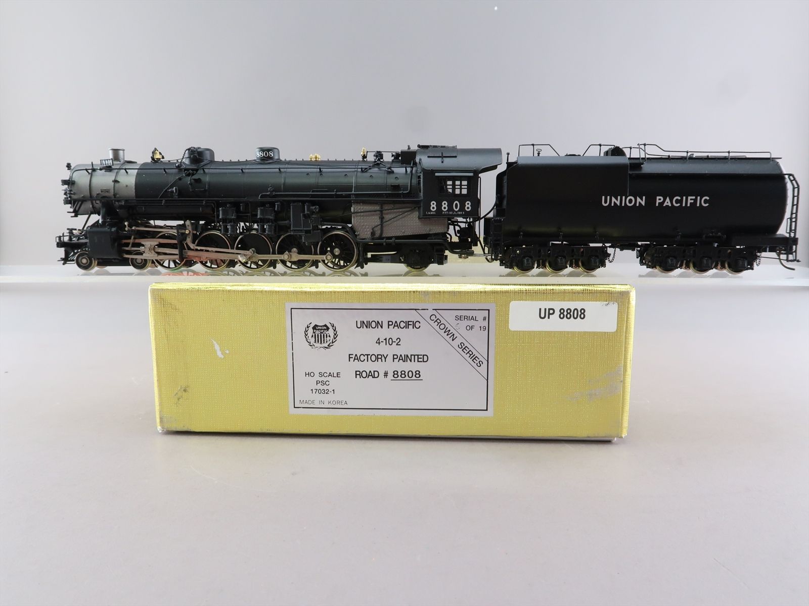 HO Brass Model - PSC 17032-1 UP Union Pacific Overland 4-10-2 #8808 - F/P - 1997 Run - Samhongsa