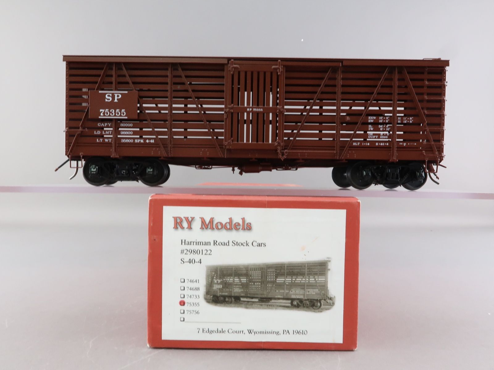 O Brass Model - Rich Yoder RYM 2980122 SP Southern Pacific Harriman ...
