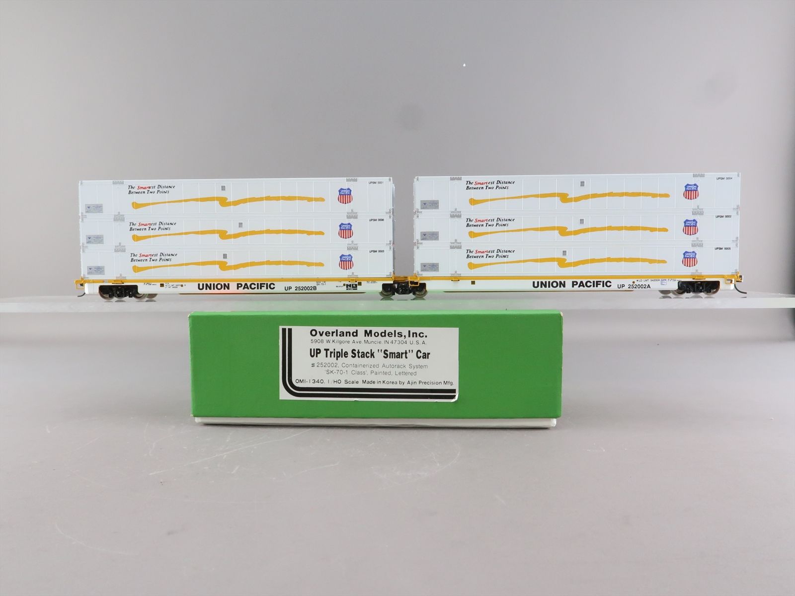 HO Brass Model - OMI 1340.1 UP Union Pacific Triple Stack Smart Car ...