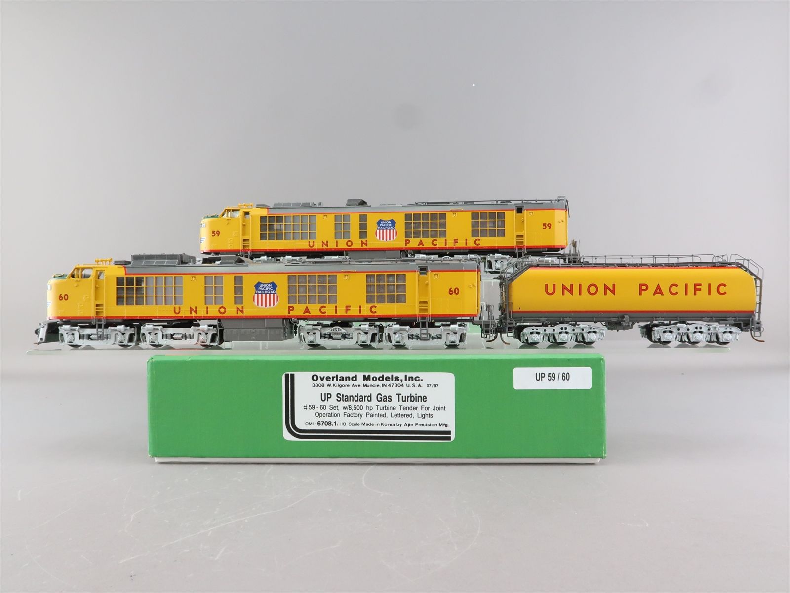 HO Brass Model - OMI 6708.1 UP Union Pacific Standard Gas Turbine Set ...