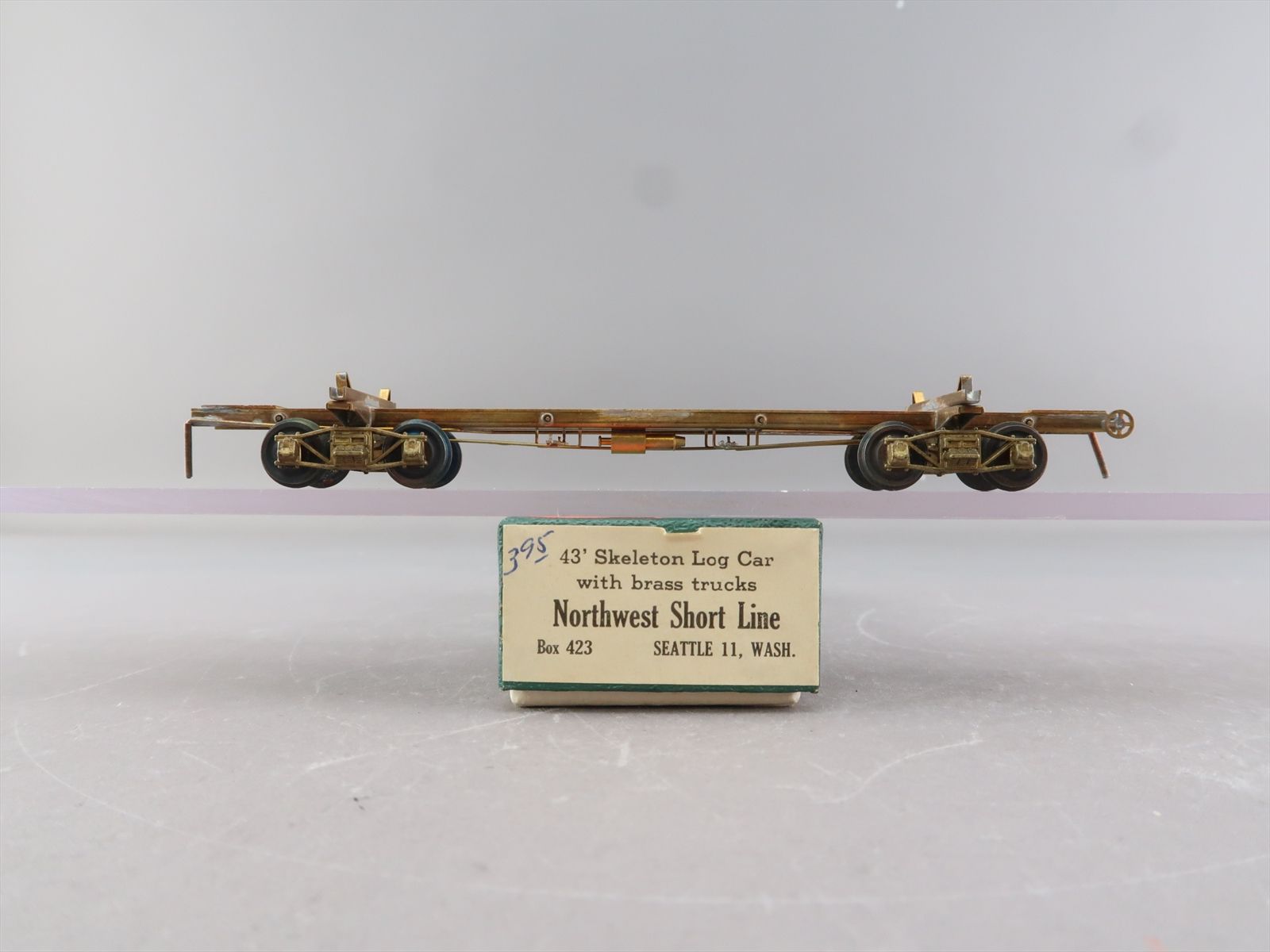 HO Brass Model - NWSL 43' Skeleton Log Car with Brass Trucks ...