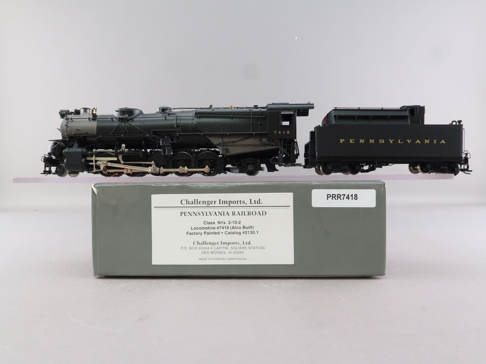 HO Brass Model - CIL 2130.1 PRR Pennsylvania N1s 2-10-2 #7418 - F/P ...