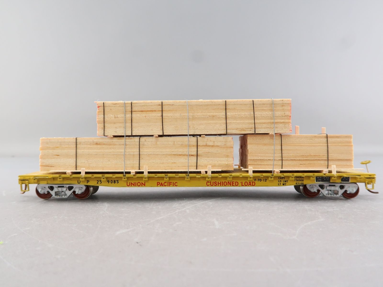 HO Brass Model - OMI 1380 UP Union Pacific 58' Flatcar F-70-12 #259085 ...