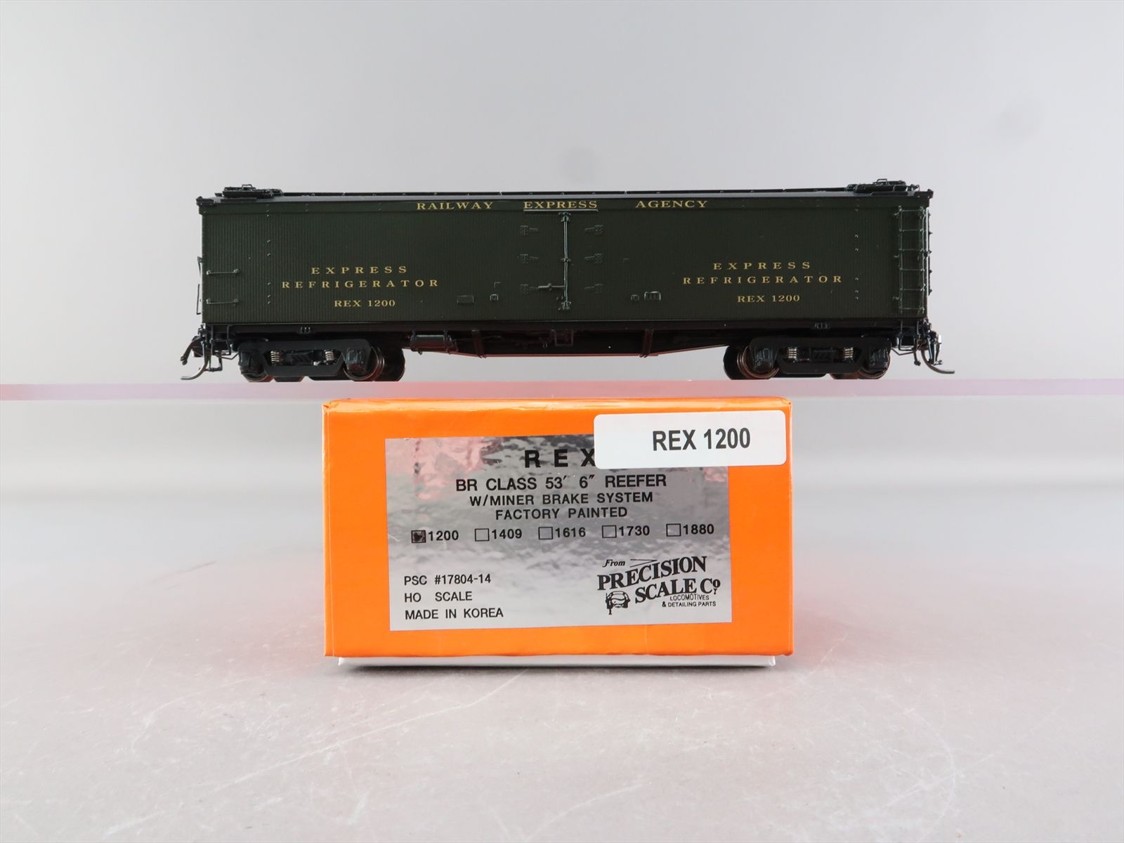 HO Brass Model - PSC 17804-14 REX BR 53'6" Reefer #1200 - F/P - 2004 ...