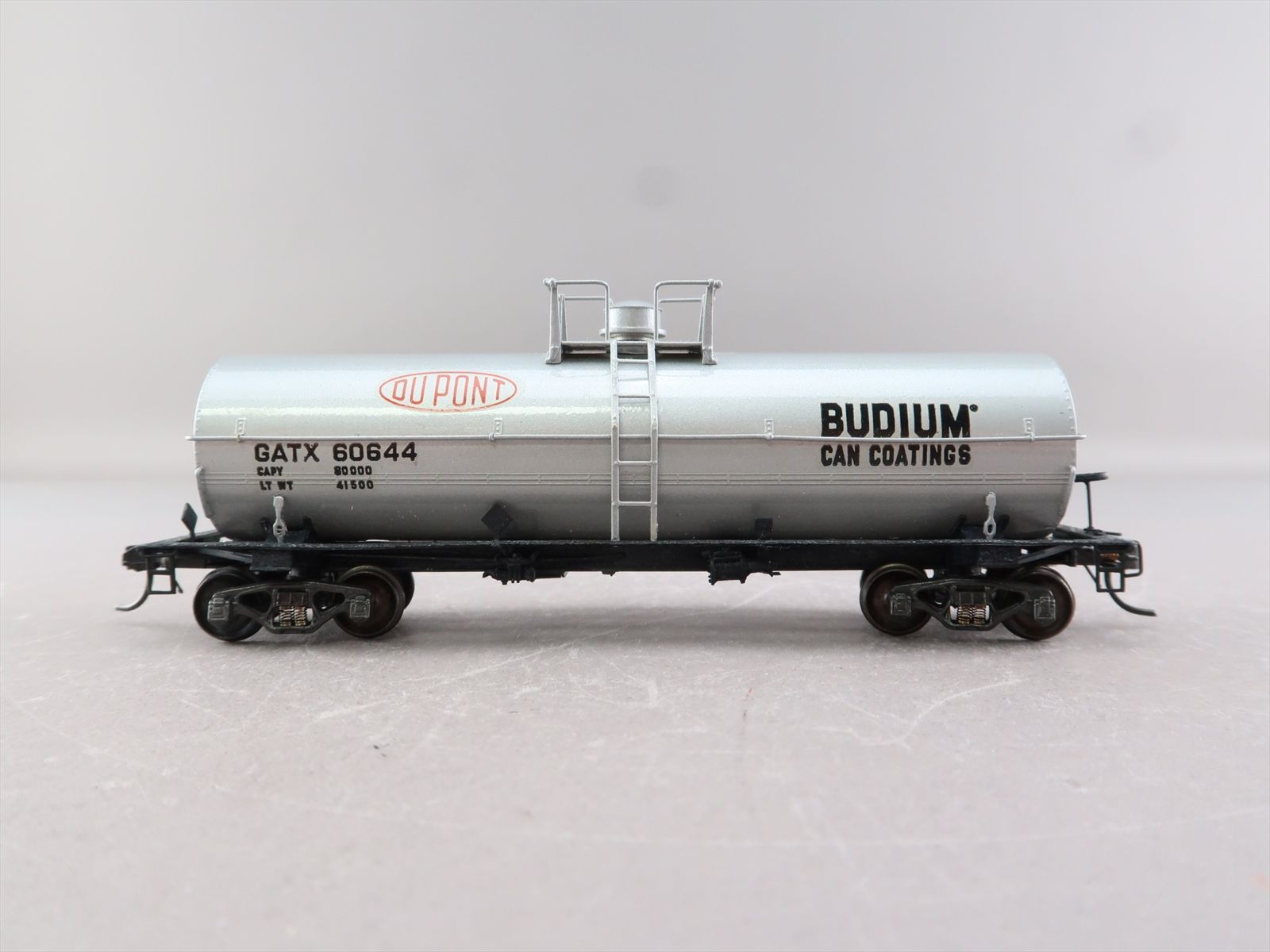 HO Brass Model - PSC 15652-2 12,000 Gallon Tank Car Dupont Budium Can ...