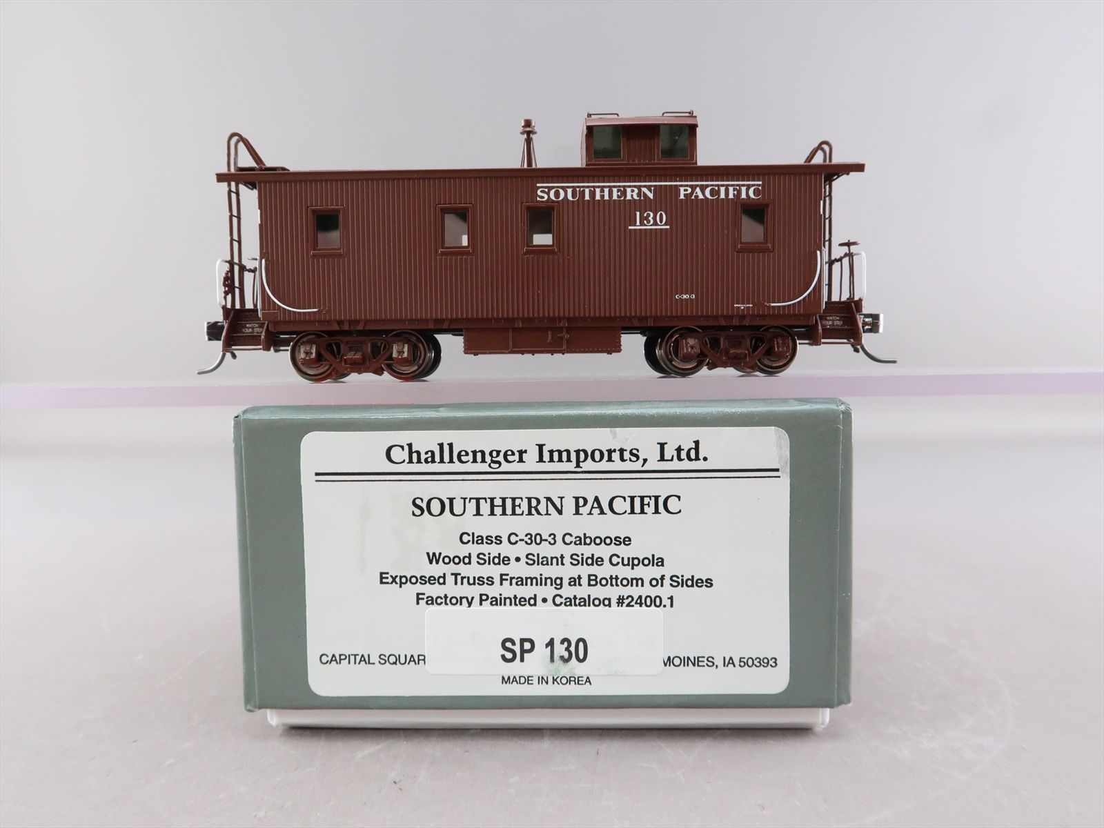 HO Brass Model - CIL 2400.1 SP Southern Pacific C-30-3 Caboose Wood ...